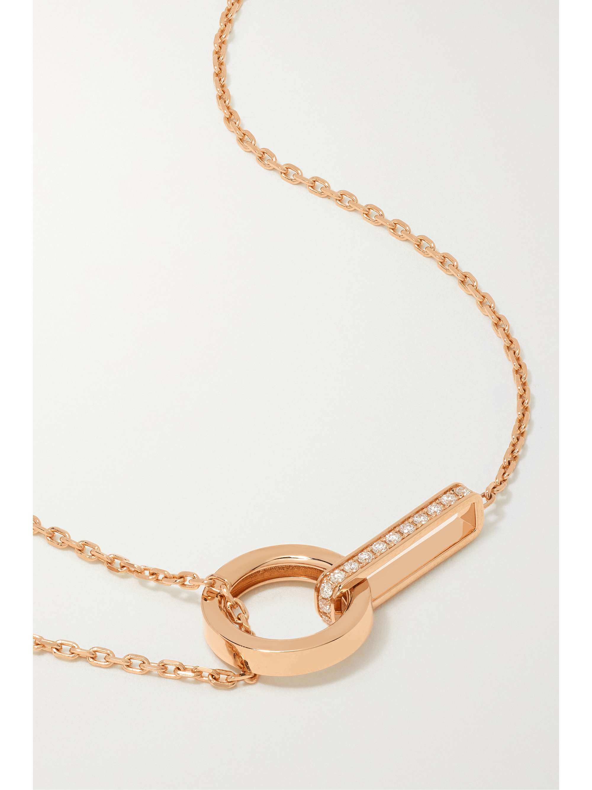 REPOSSI Berbère 18-karat rose gold diamond necklace | NET-A-PORTER