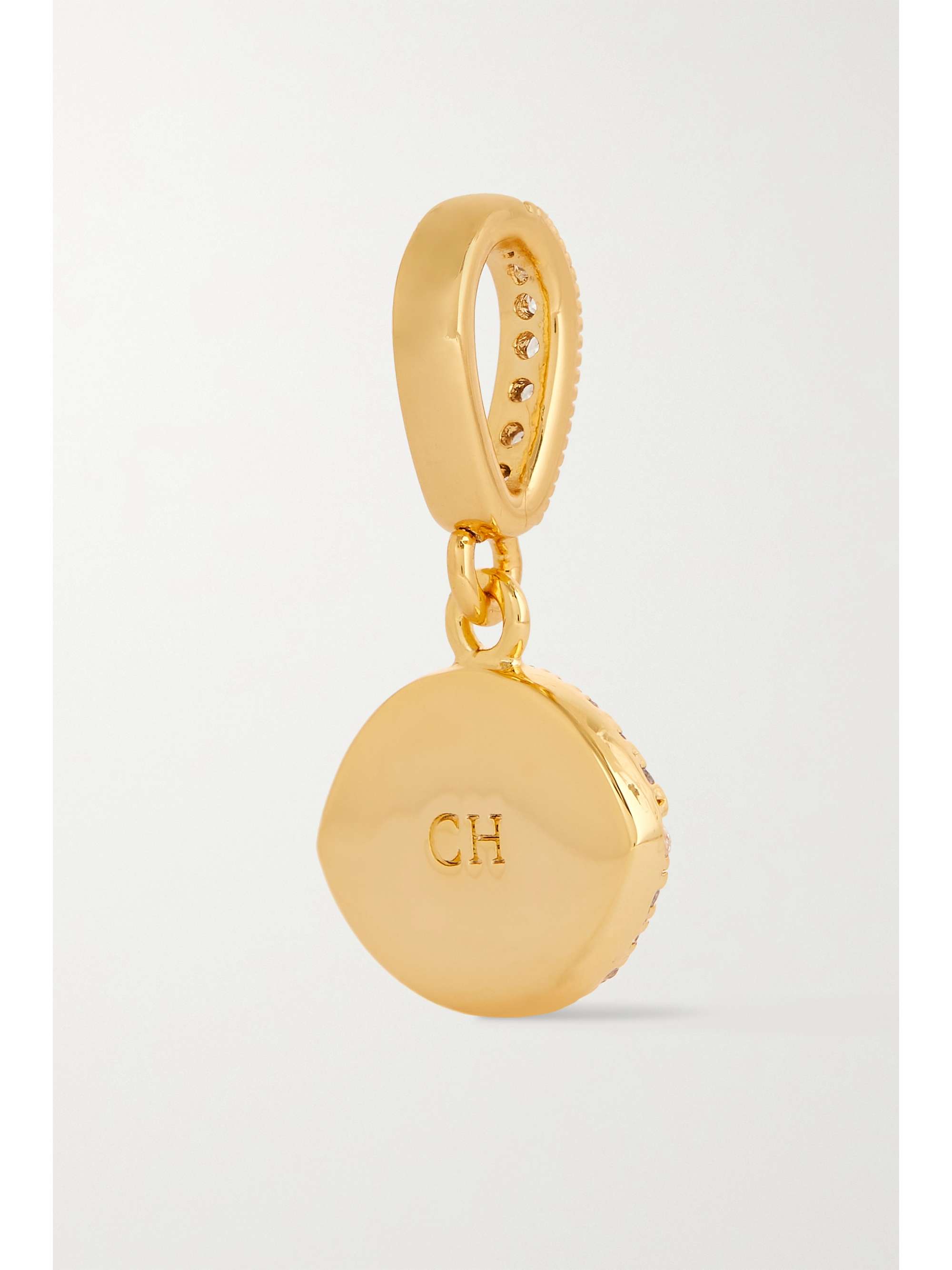 CRYSTAL HAZE JEWELRY Fortuna gold-plated, glass and cubic zirconia ...
