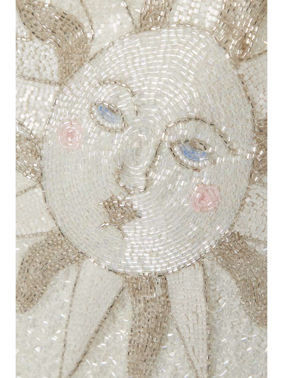 CLIO PEPPIATT Lucina embellished stretch-mesh mini dress | NET-A-PORTER