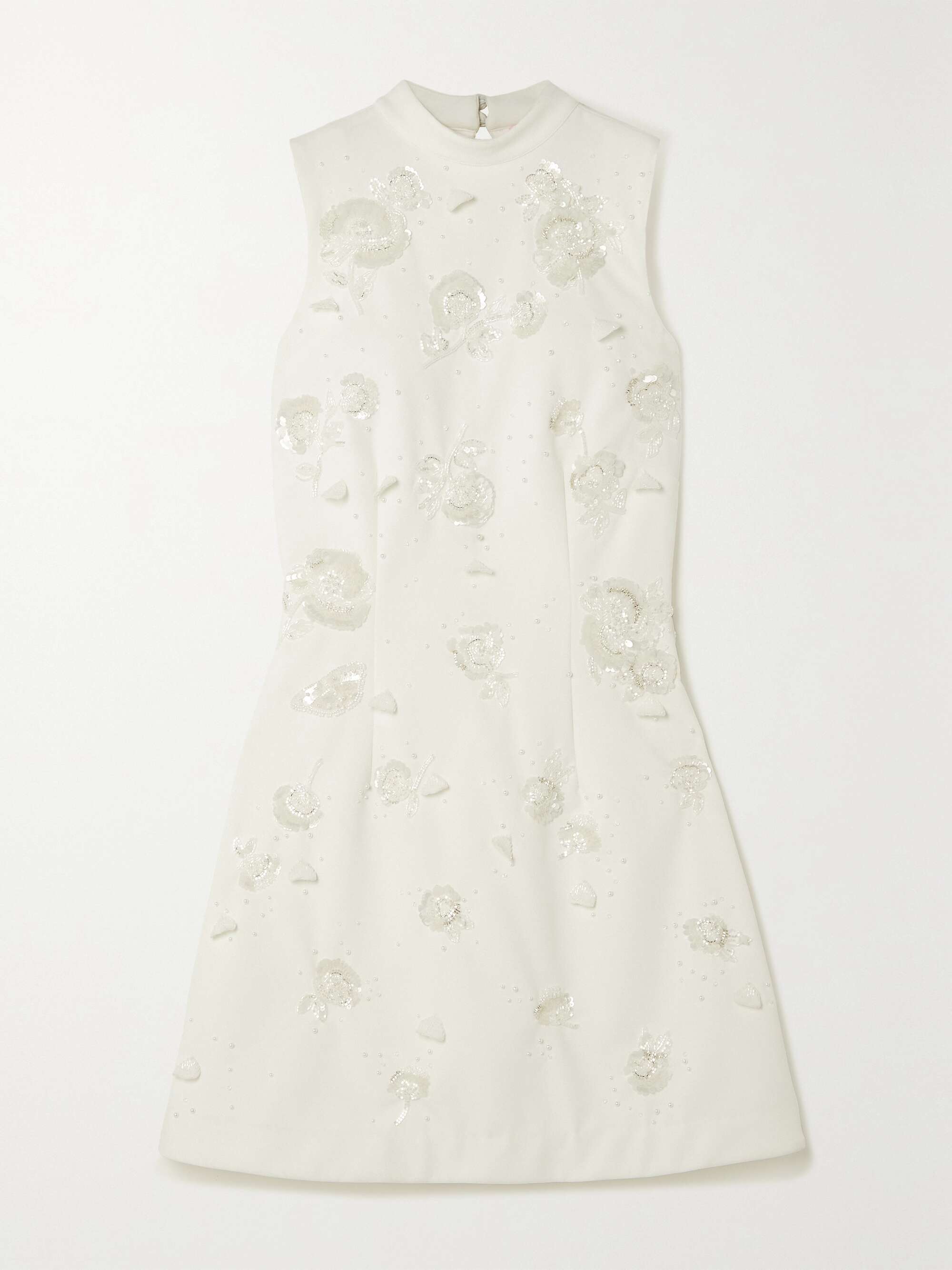 Clio Peppiatt Embellished Stretch Crepe Mini Dress Net A Porter