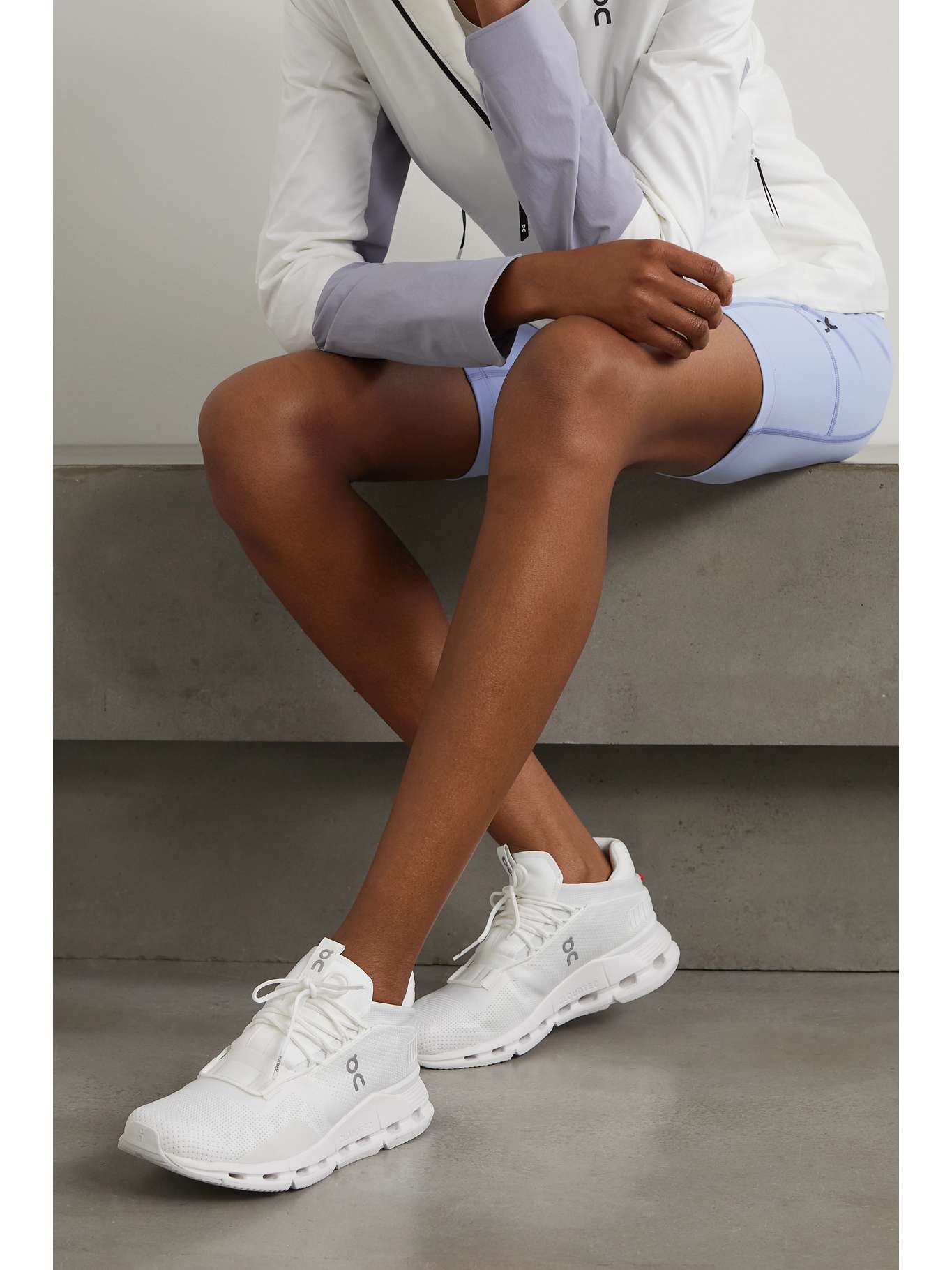 ON Cloudnova felt-trimmed mesh sneakers | NET-A-PORTER