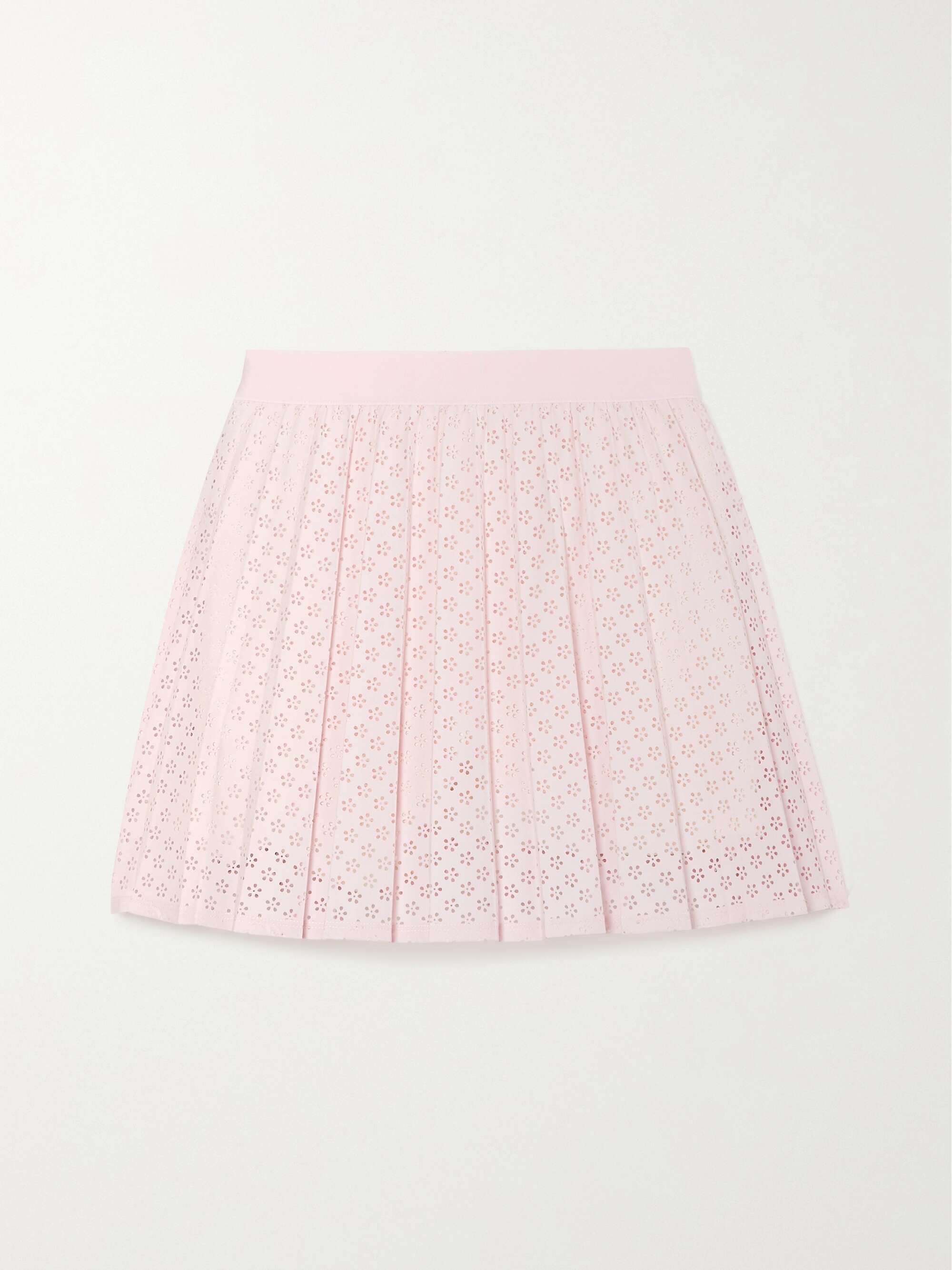 TORY SPORT Pleated laser-cut tennis skirt | NET-A-PORTER