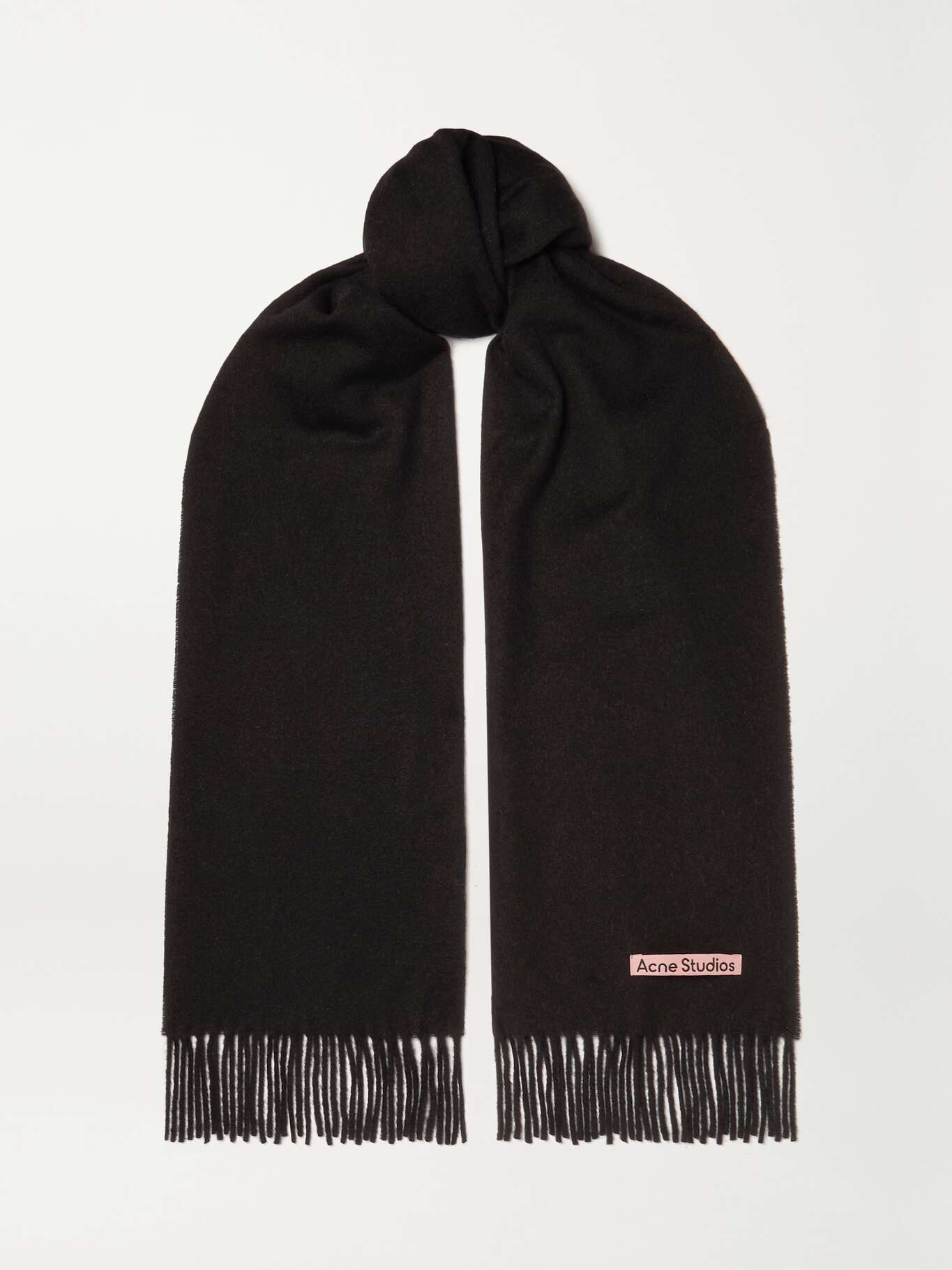 ACNE STUDIOS Canada Narrow Fringed wool scarf | NET-A-PORTER