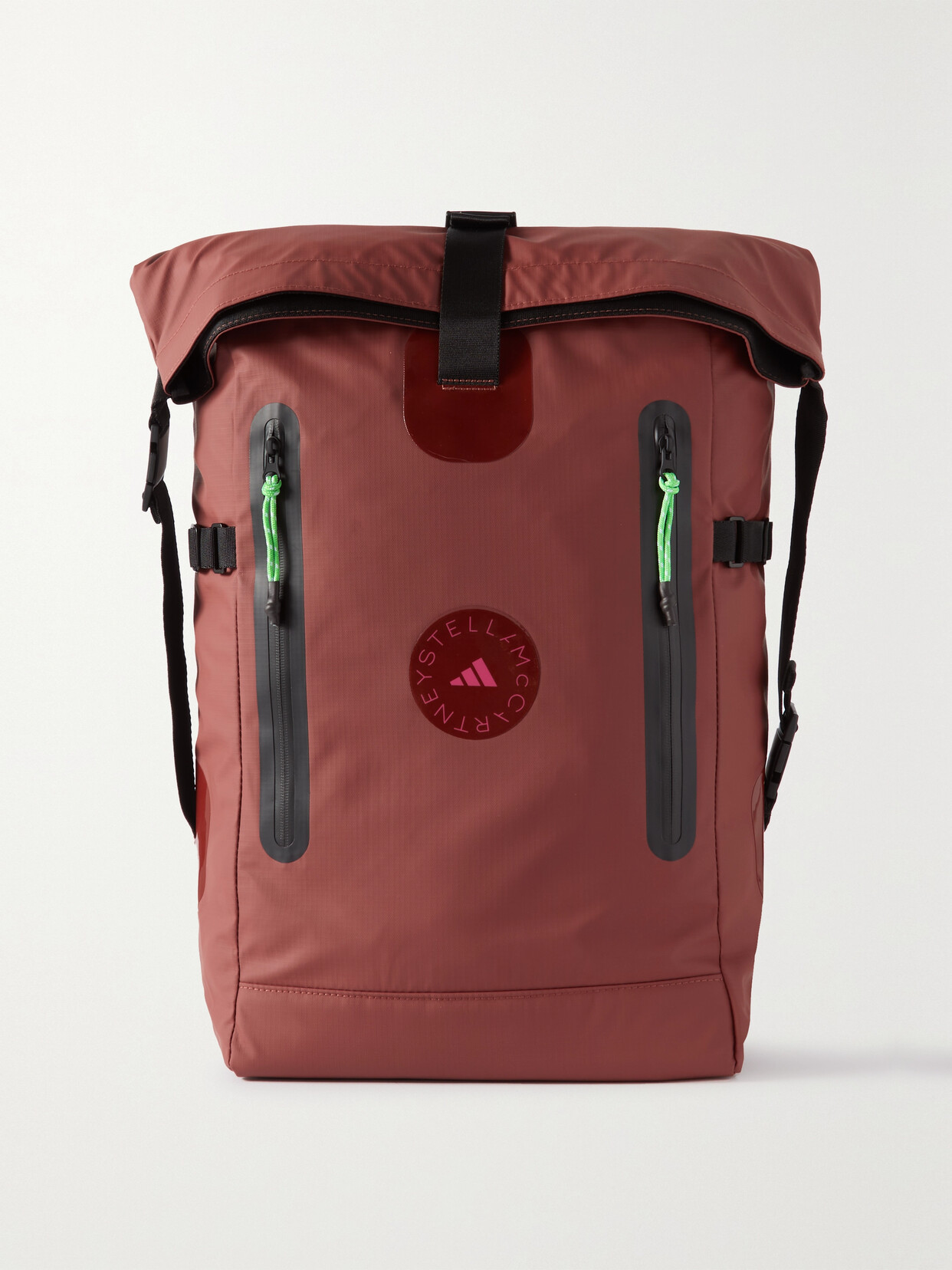 Adidas By Stella Mccartney Mesh-trimmed Coated-ripstop Backpack | ModeSens