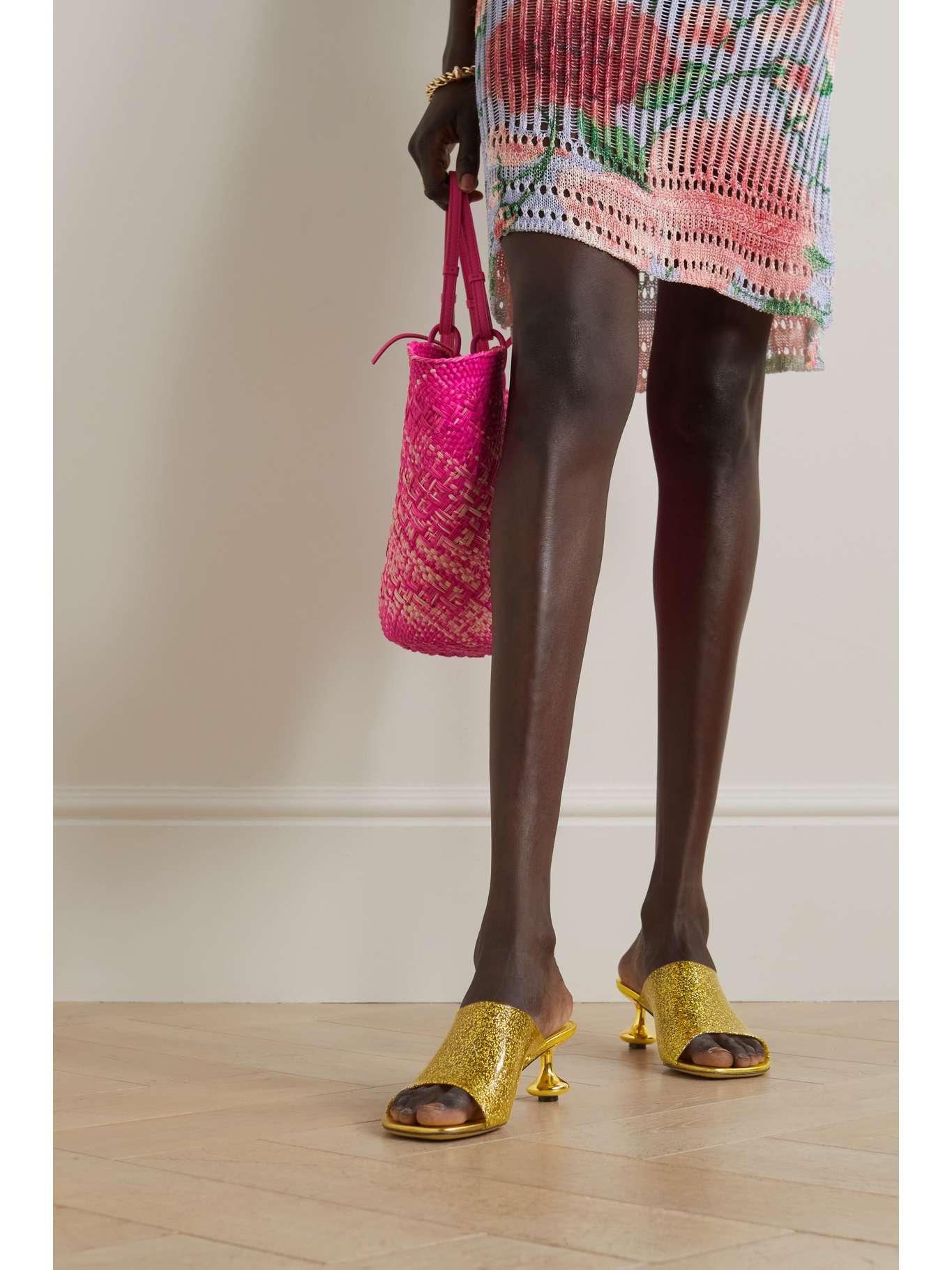 LOEWE + Paula's Ibiza Toy glittered PVC mules | NET-A-PORTER