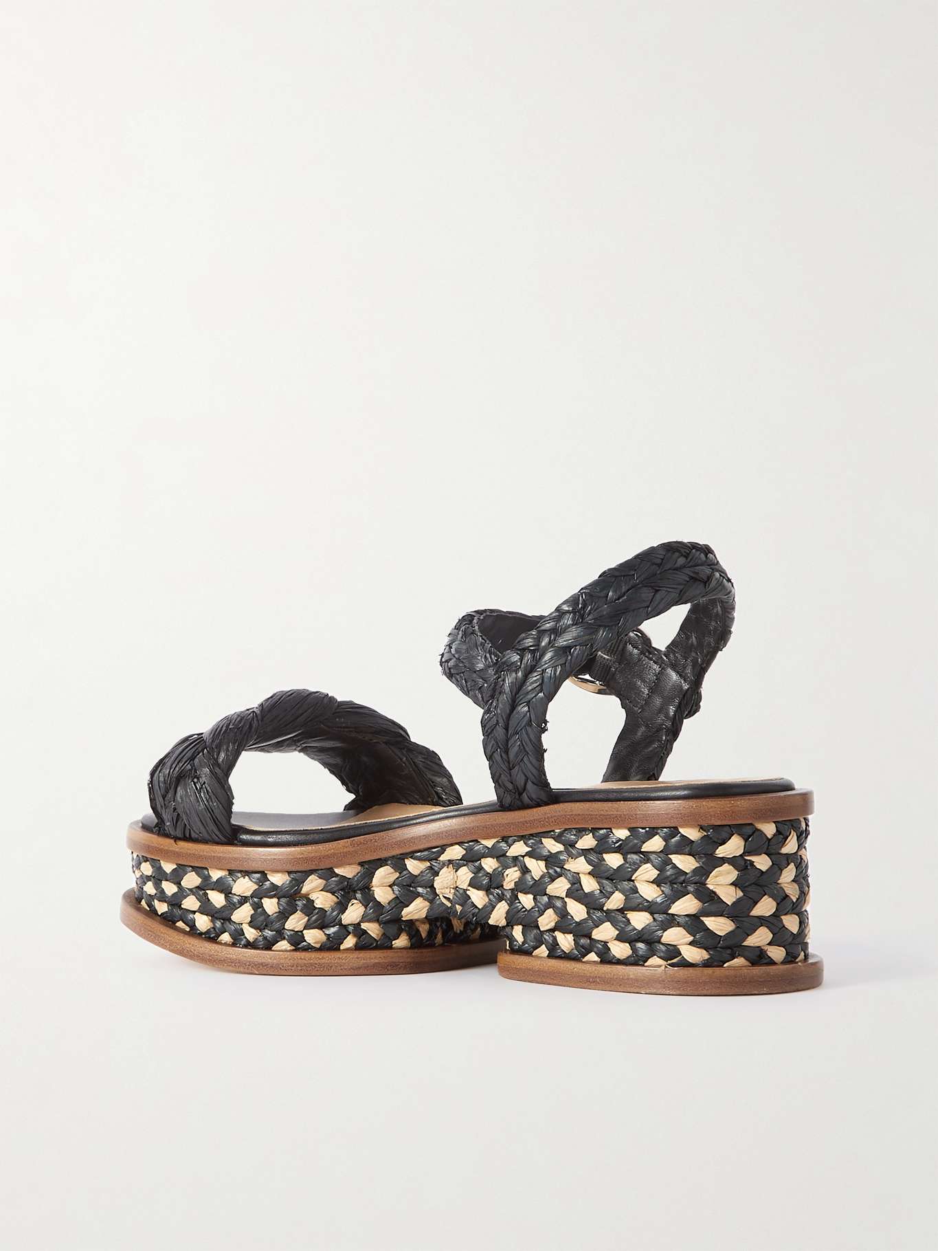 GABRIELA HEARST Michael braided raffia sandals | NET-A-PORTER