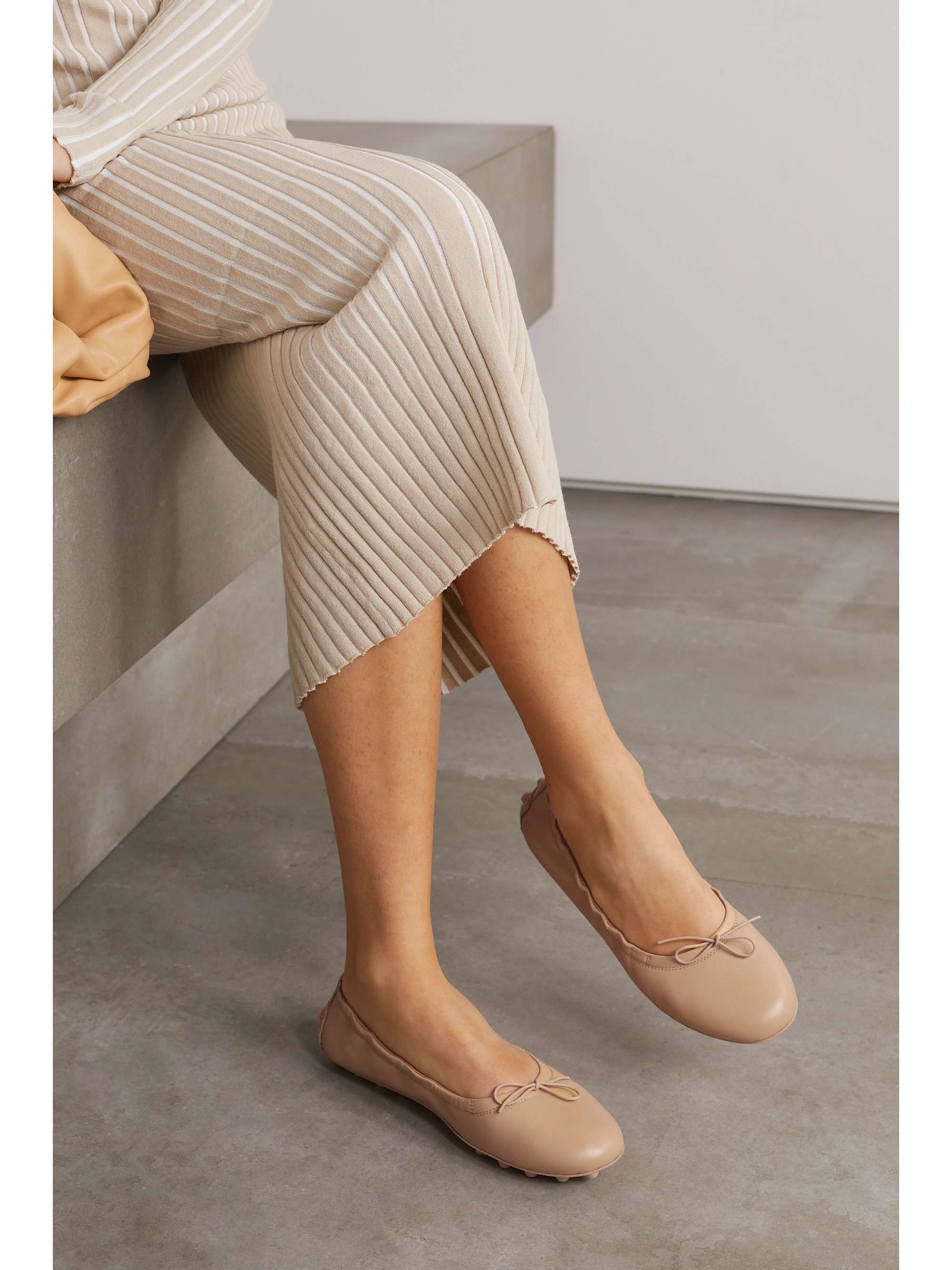 Leather Ballerina Flats