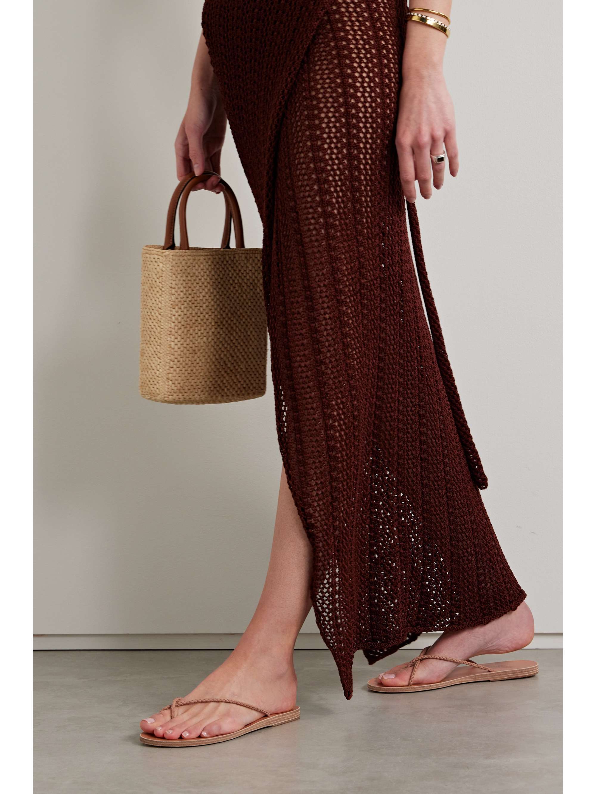 ANCIENT GREEK SANDALS Adrahti braided leather sandals | NET-A-PORTER