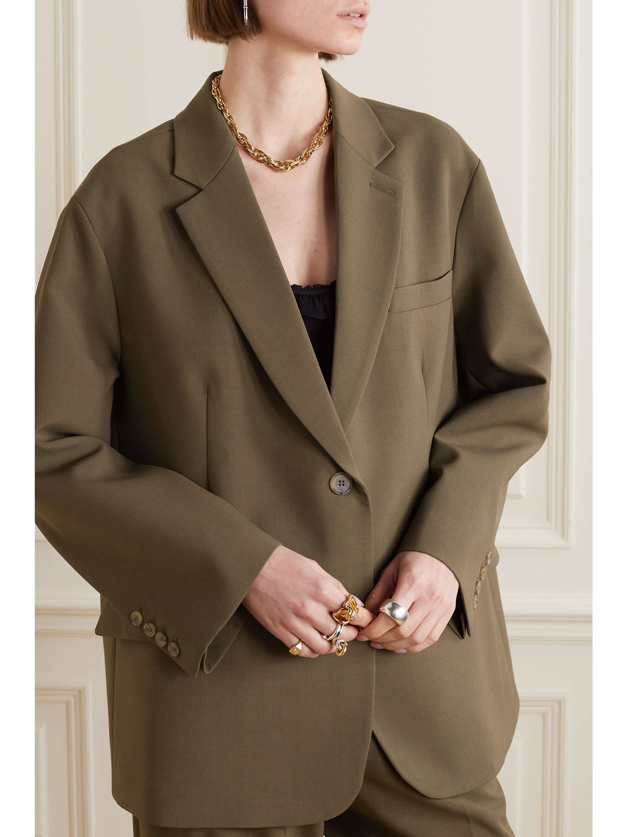 THE FRANKIE SHOP Bea crepe blazer | NET-A-PORTER THE FRANKIE SHOP Bea crepe blazer | NET-A-PORTER