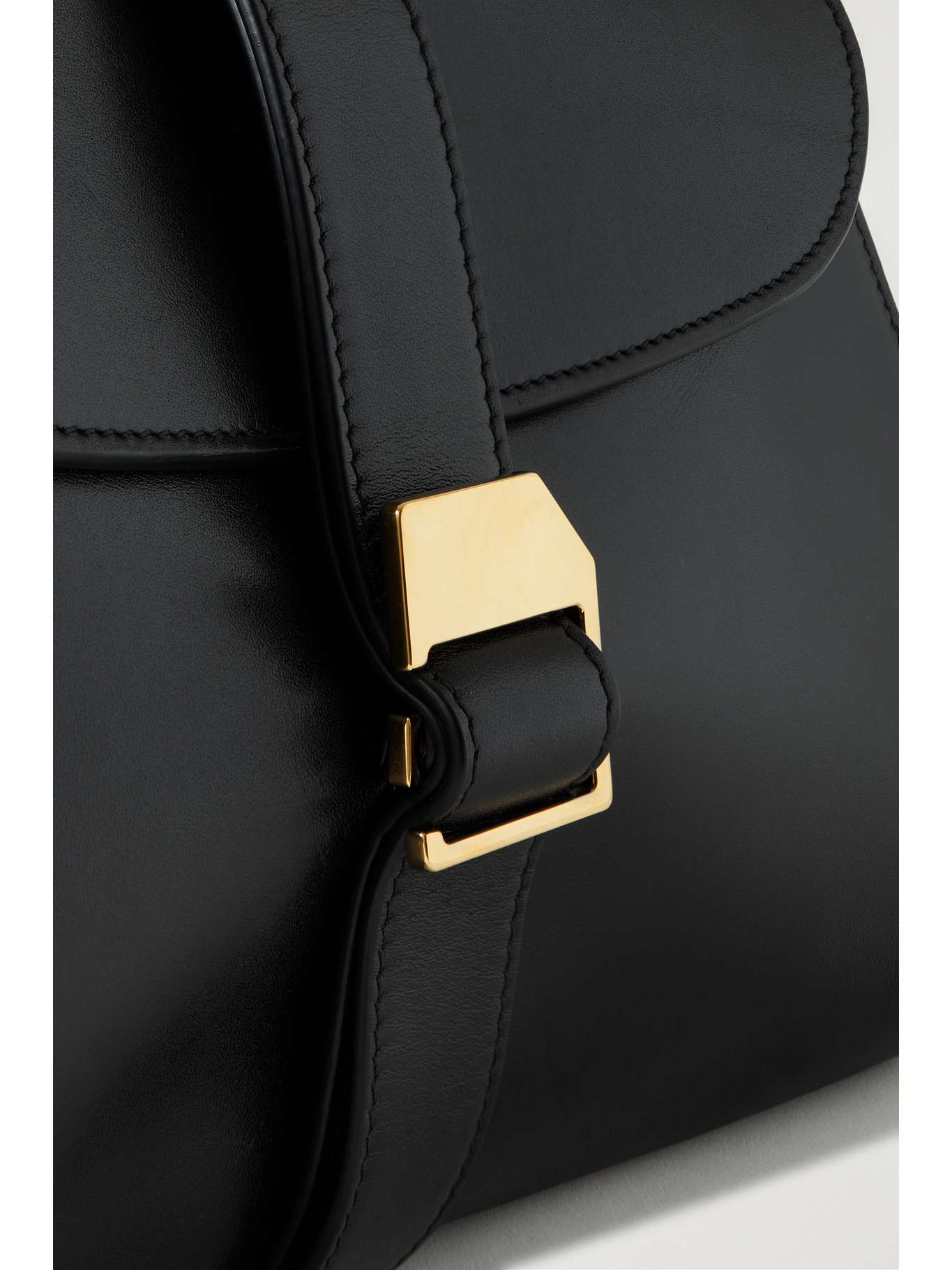 THE ROW Isla leather clutch | NET-A-PORTER