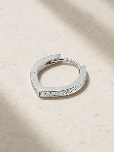 REPOSSI Antifer 18-karat white gold diamond single earring | NET-A-PORTER