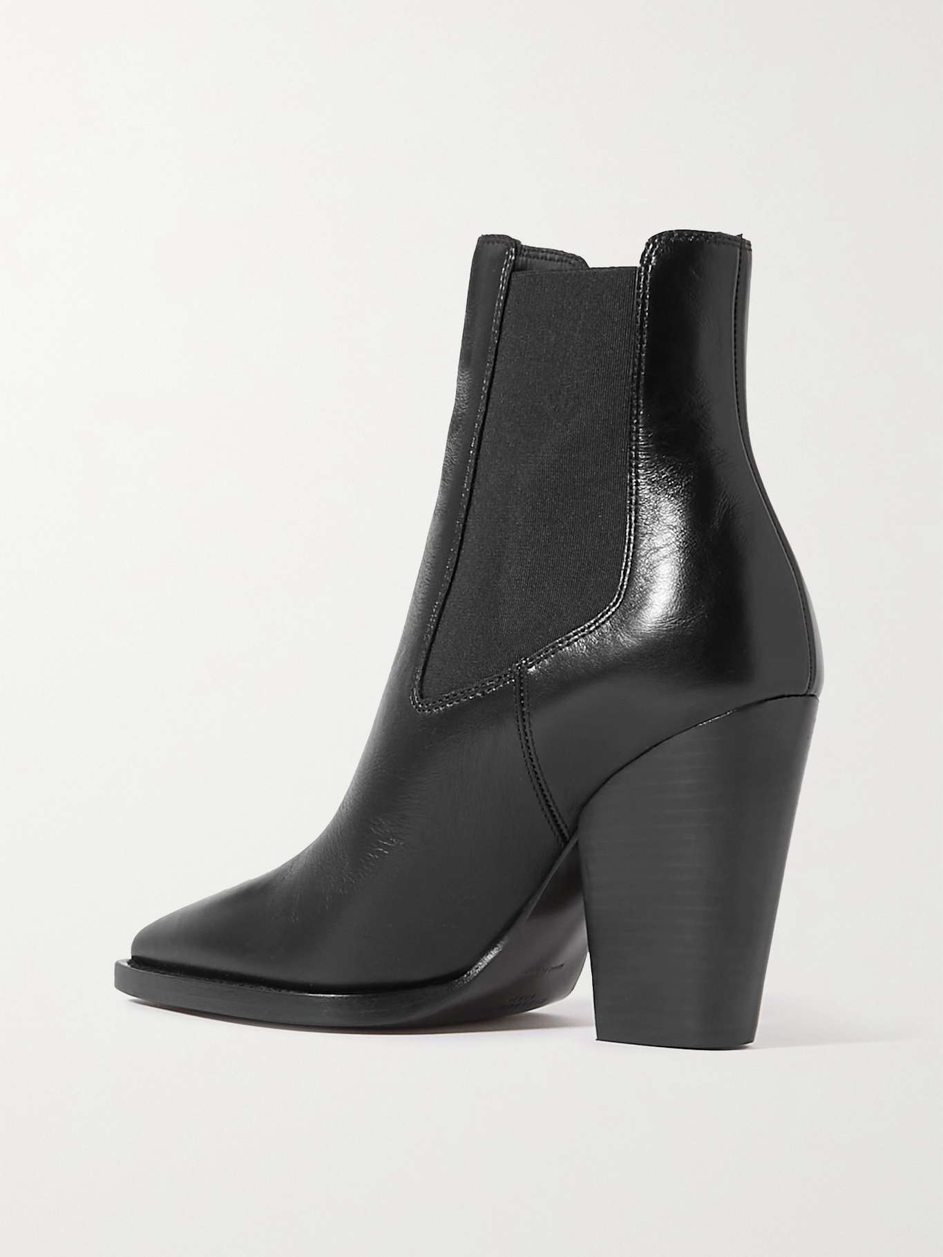 SAINT LAURENT Theo leather ankle boots | NET-A-PORTER
