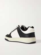 SAINT LAURENT SL61 logo-print leather sneakers | NET-A-PORTER