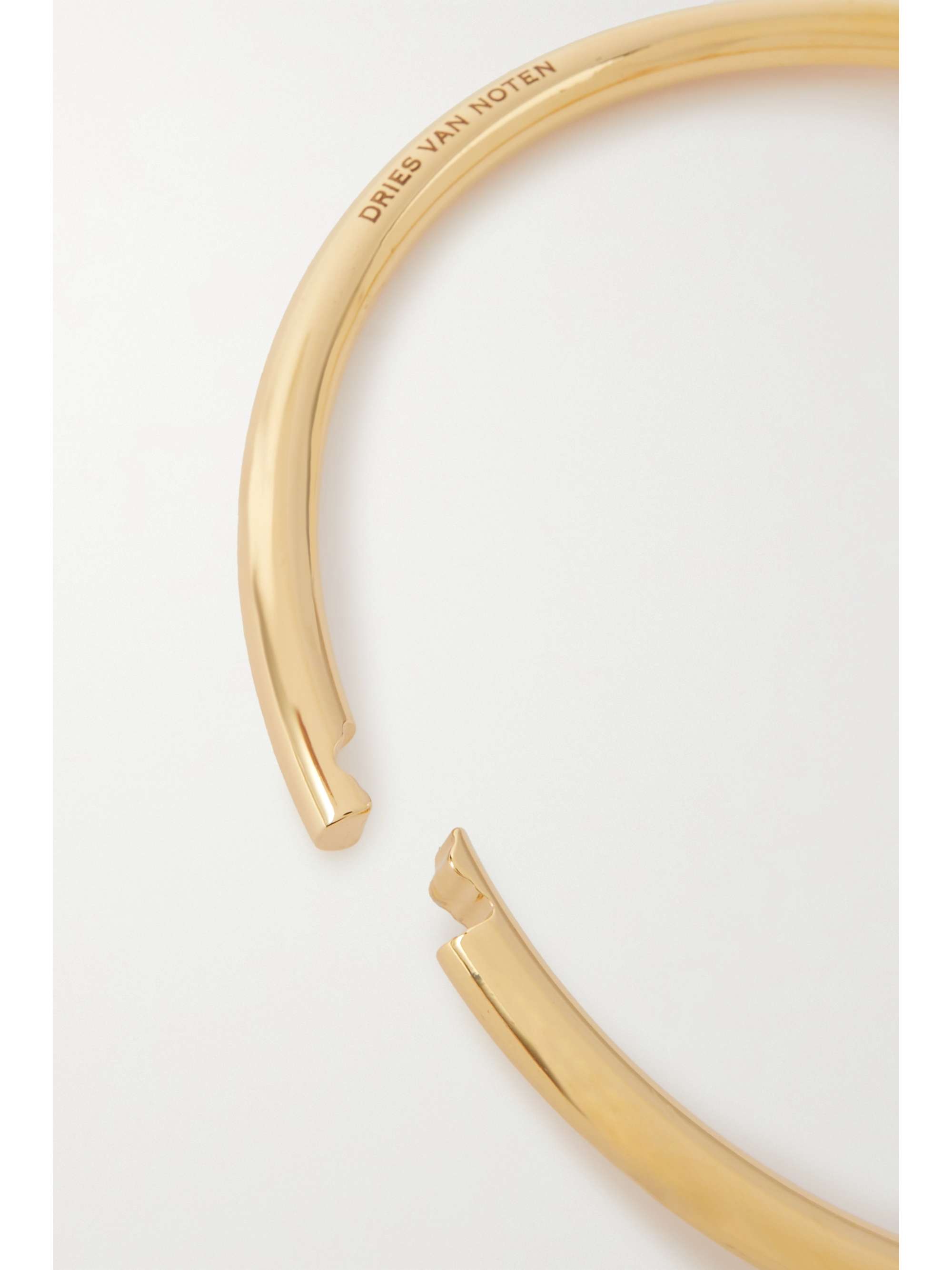 DRIES VAN NOTEN Gold-tone, crystal and shell choker | NET-A-PORTER