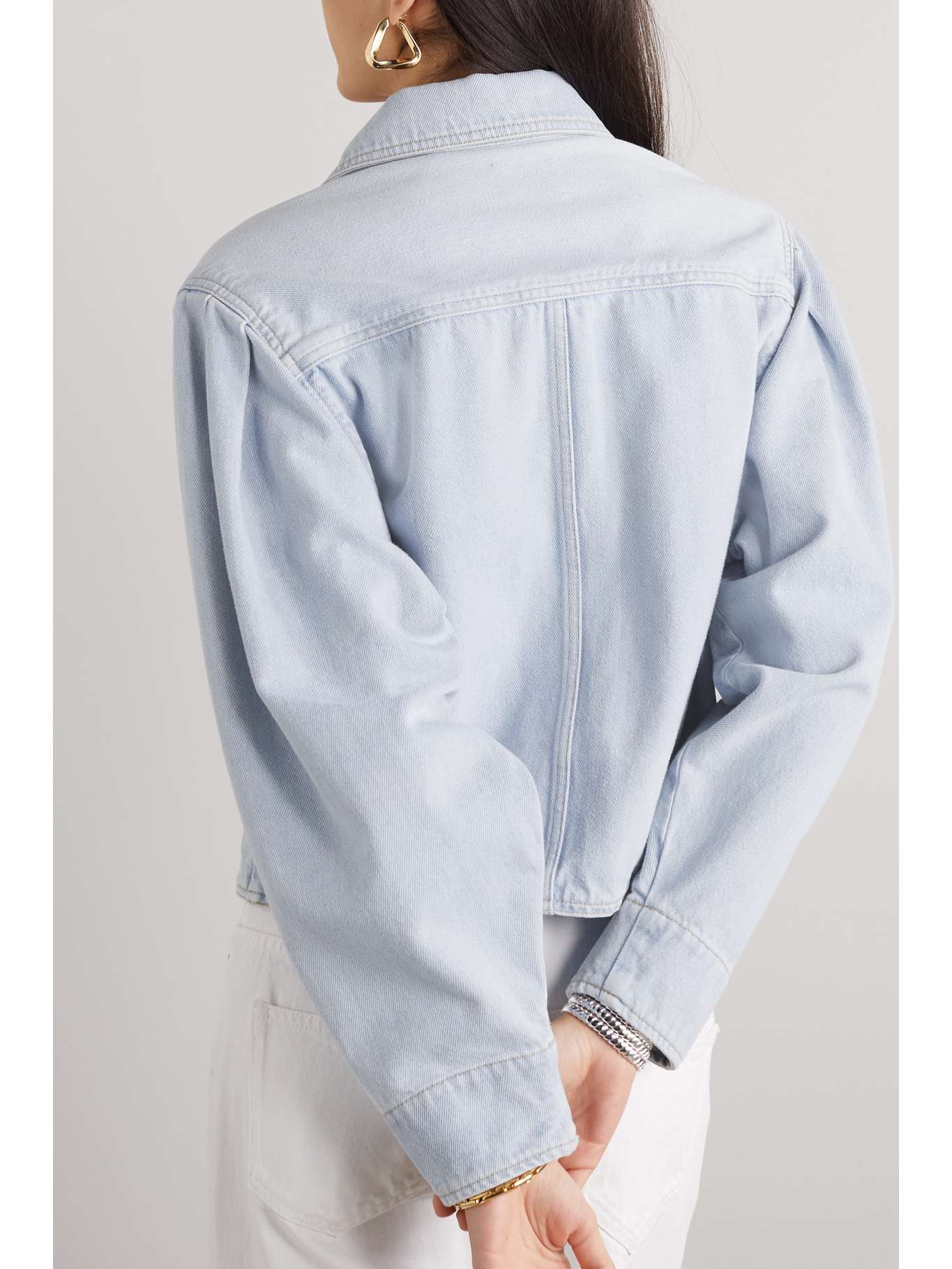 ISABEL MARANT Valette cropped denim jacket | NET-A-PORTER