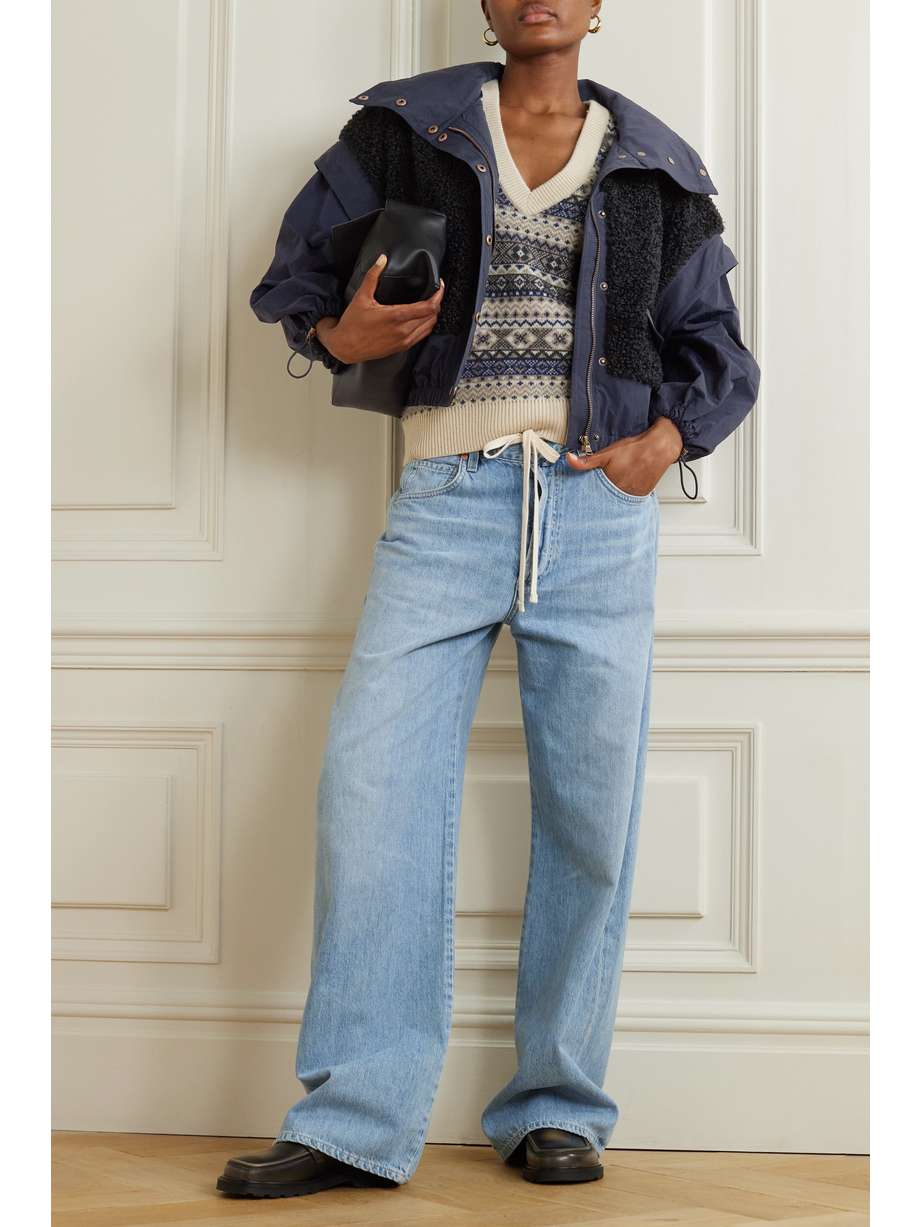 ULLA JOHNSON Aidan shell and fleece jacket | NET-A-PORTER