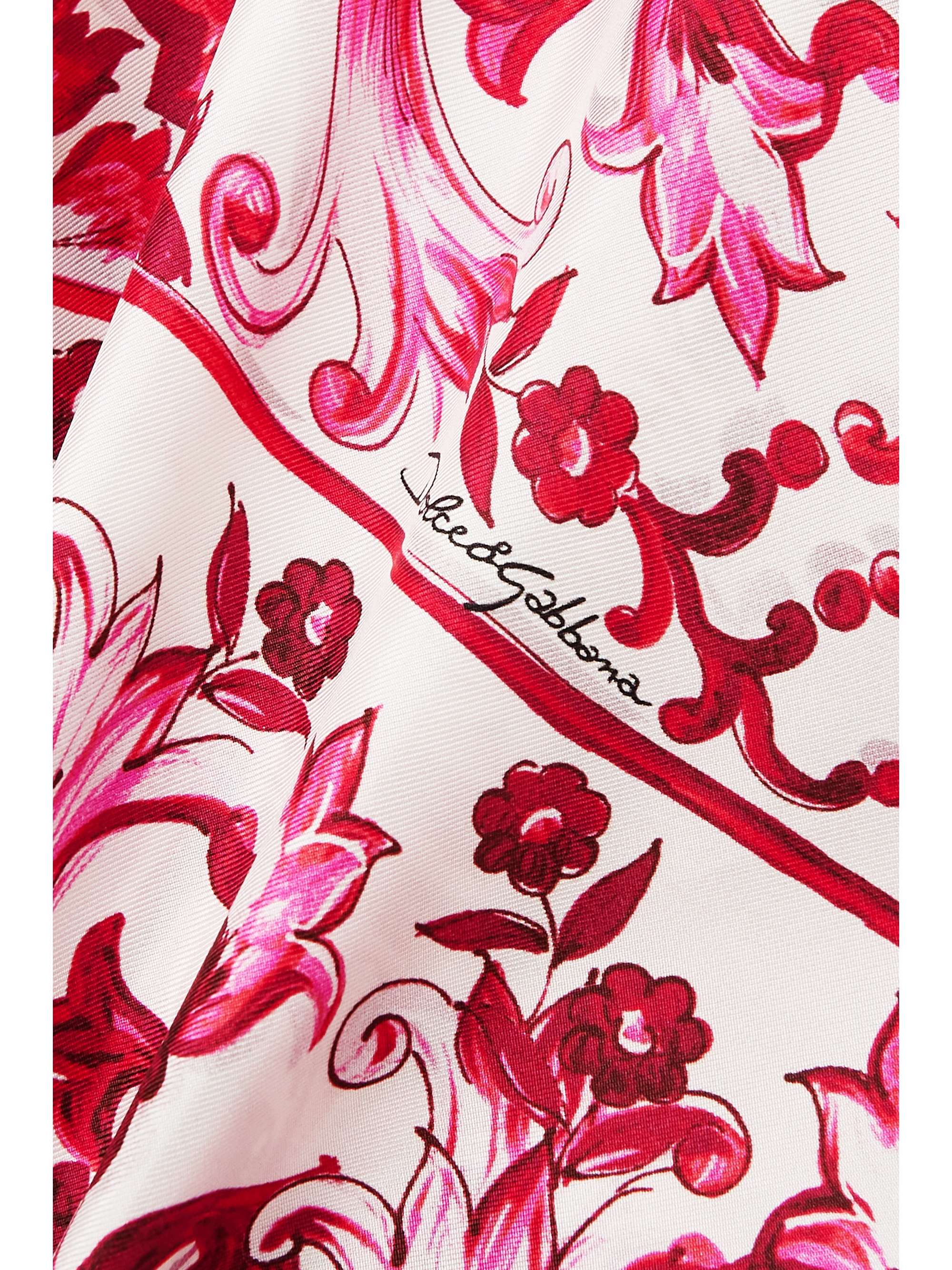 DOLCE&GABBANA Maiolica printed silk-twill shirt | NET-A-PORTER