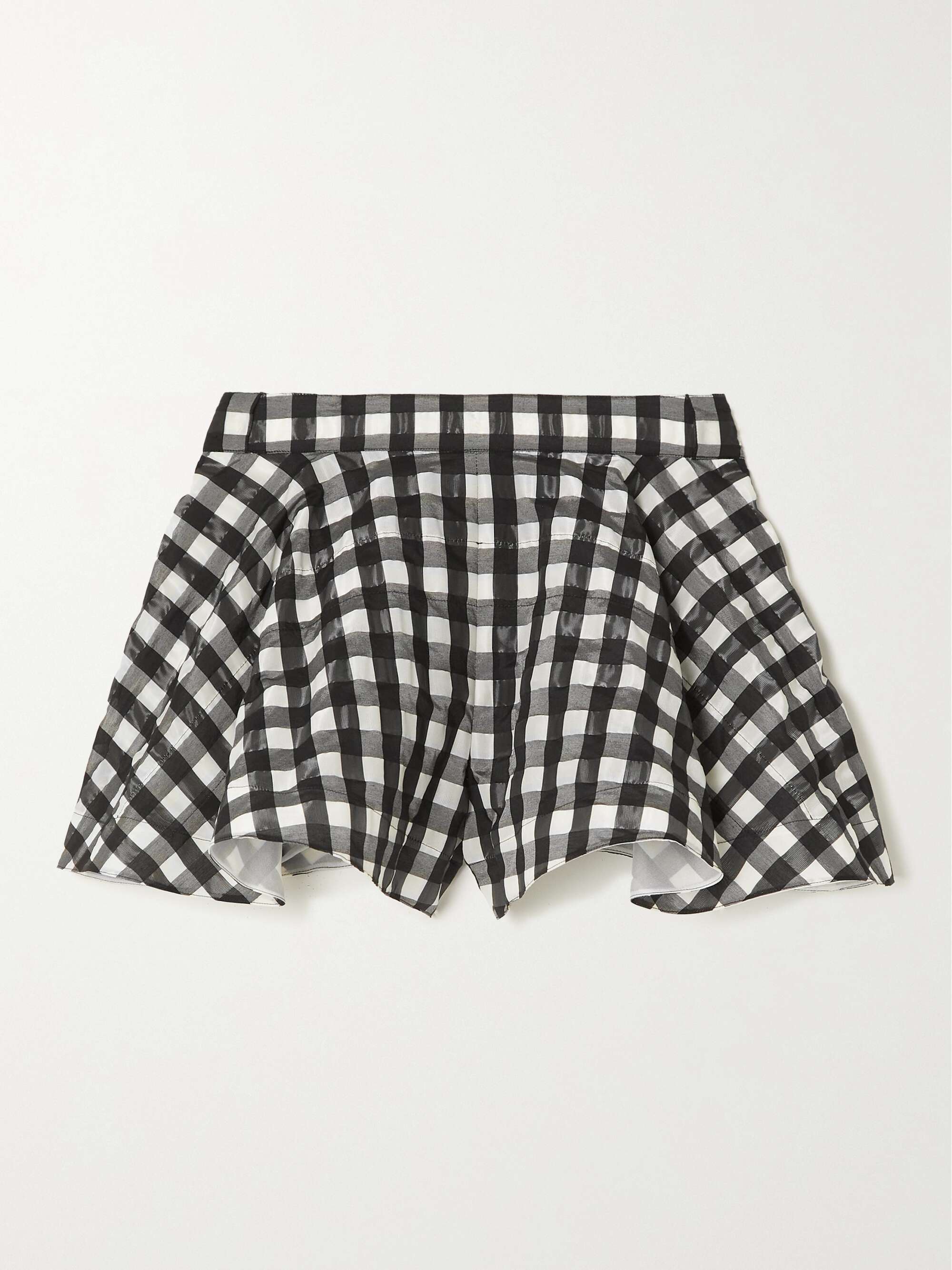 AlaÏa Archetypes Gingham Seersucker Mini Skirt Net A Porter