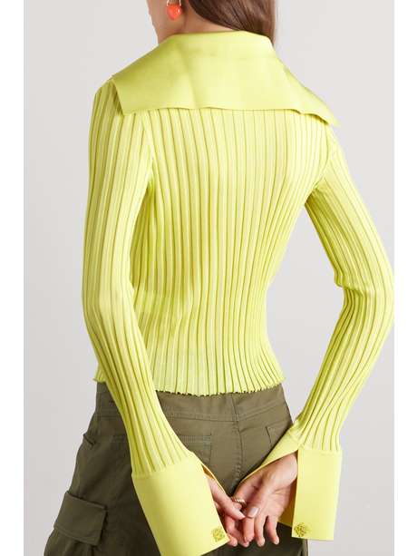 LOEWE Embellished ribbed-knit cardigan | NET-A-PORTER