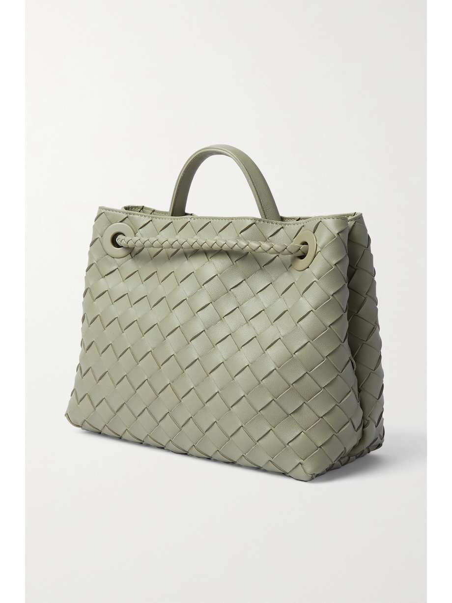 BOTTEGA VENETA Andiamo medium embellished intrecciato leather tote ...