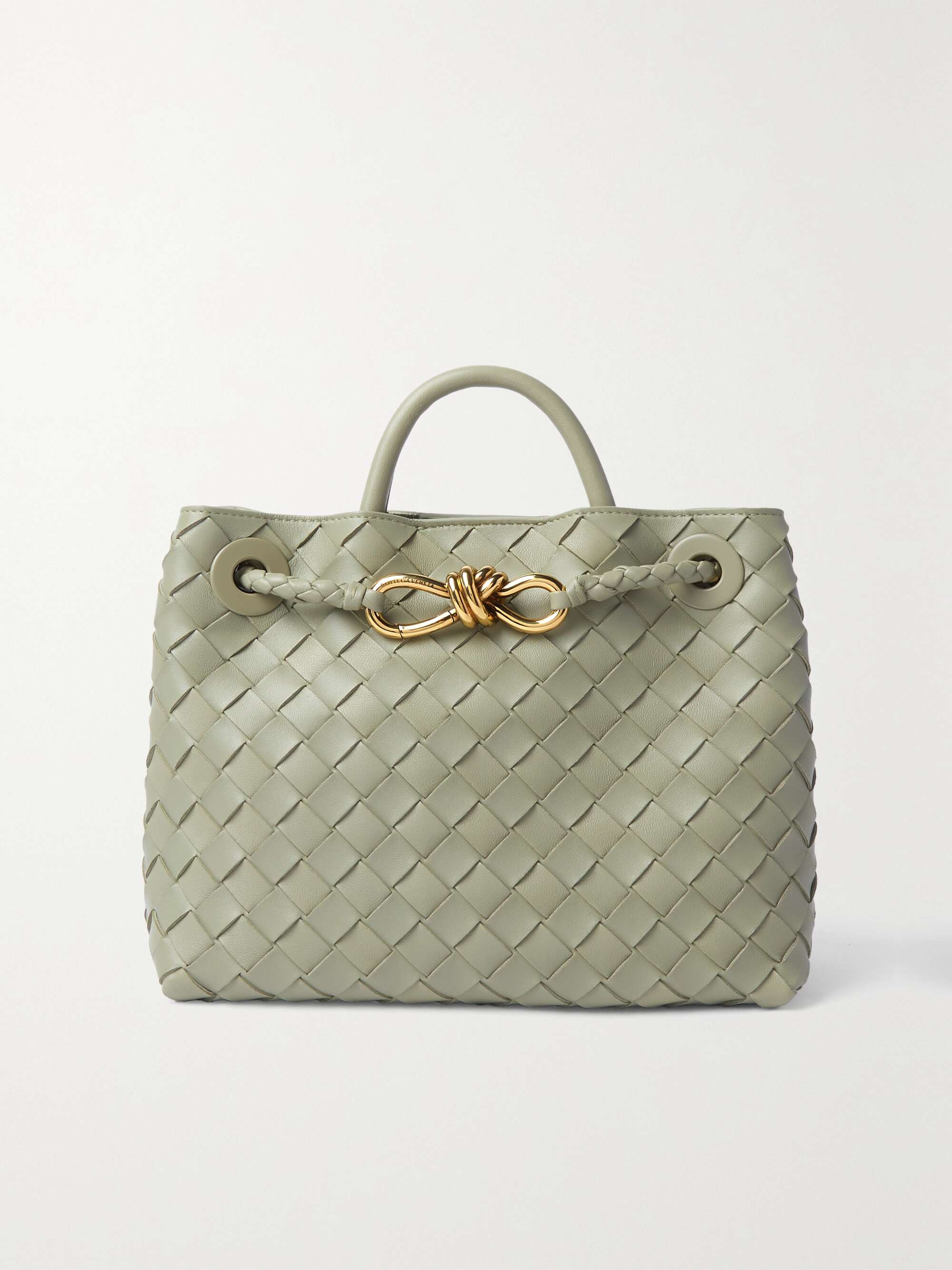 BOTTEGA VENETA Andiamo medium embellished intrecciato leather tote ...