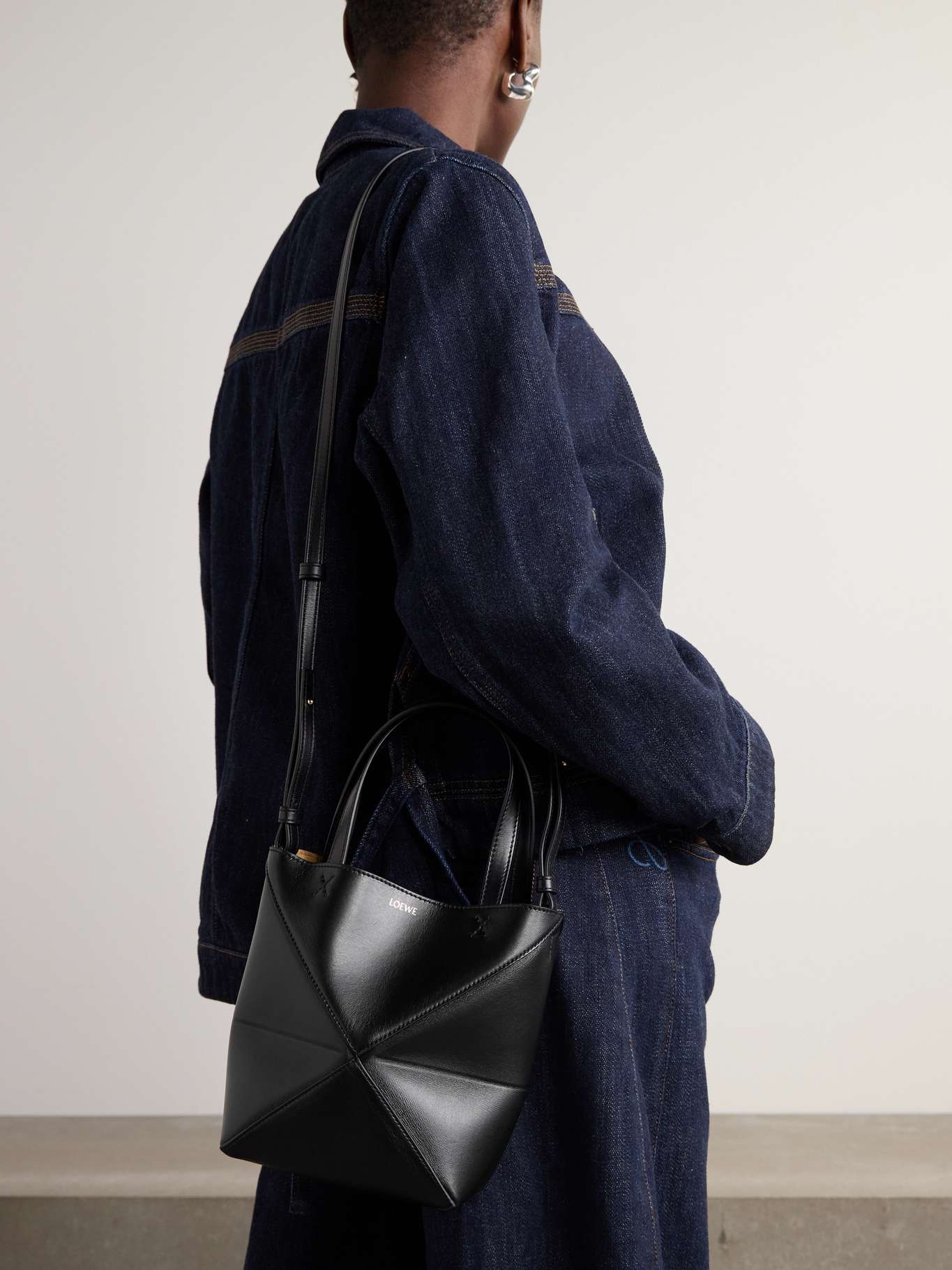 LOEWE Puzzle Fold convertible mini leather tote | NET-A-PORTER