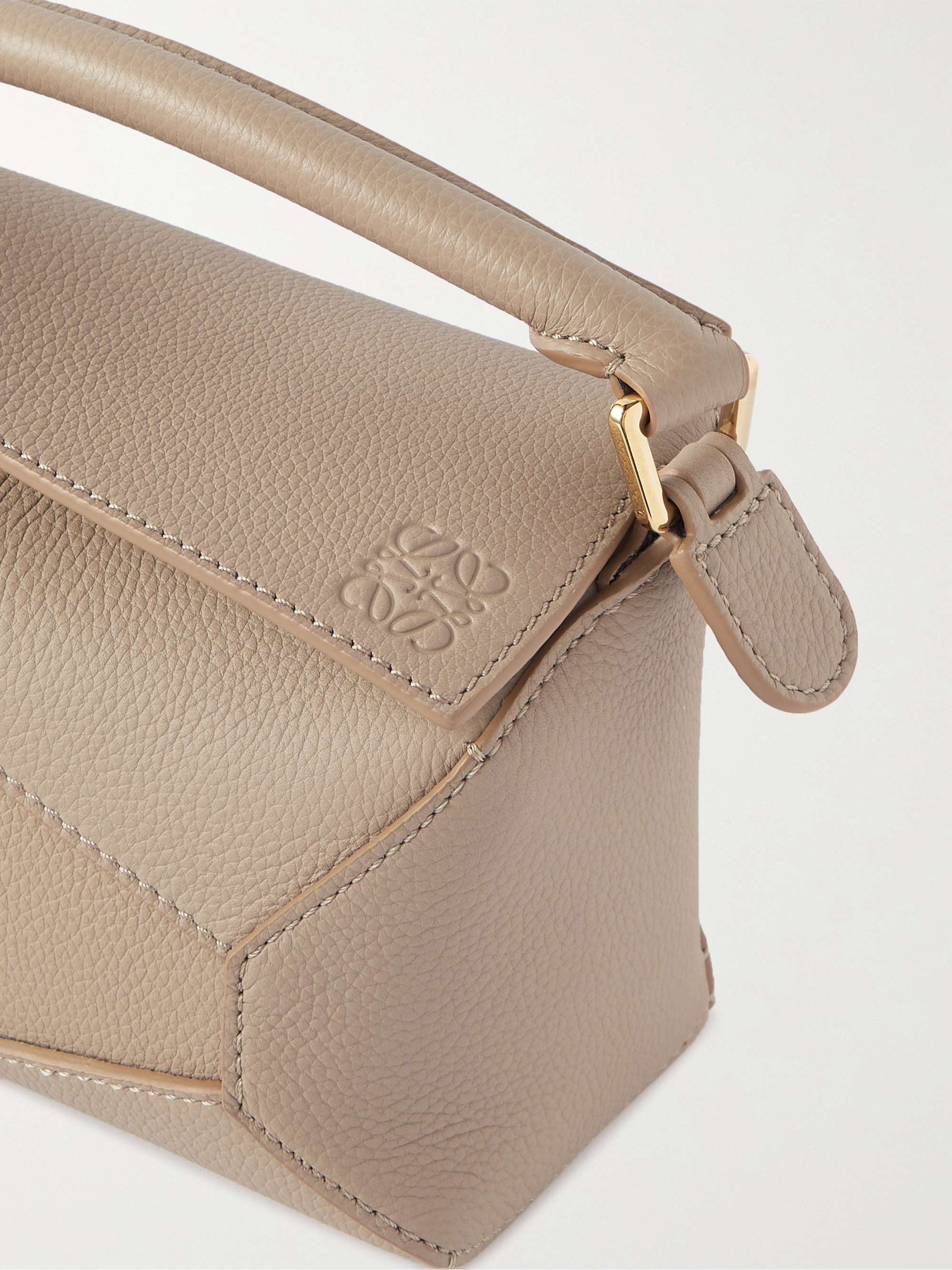 LOEWE Puzzle mini textured-leather shoulder bag | NET-A-PORTER
