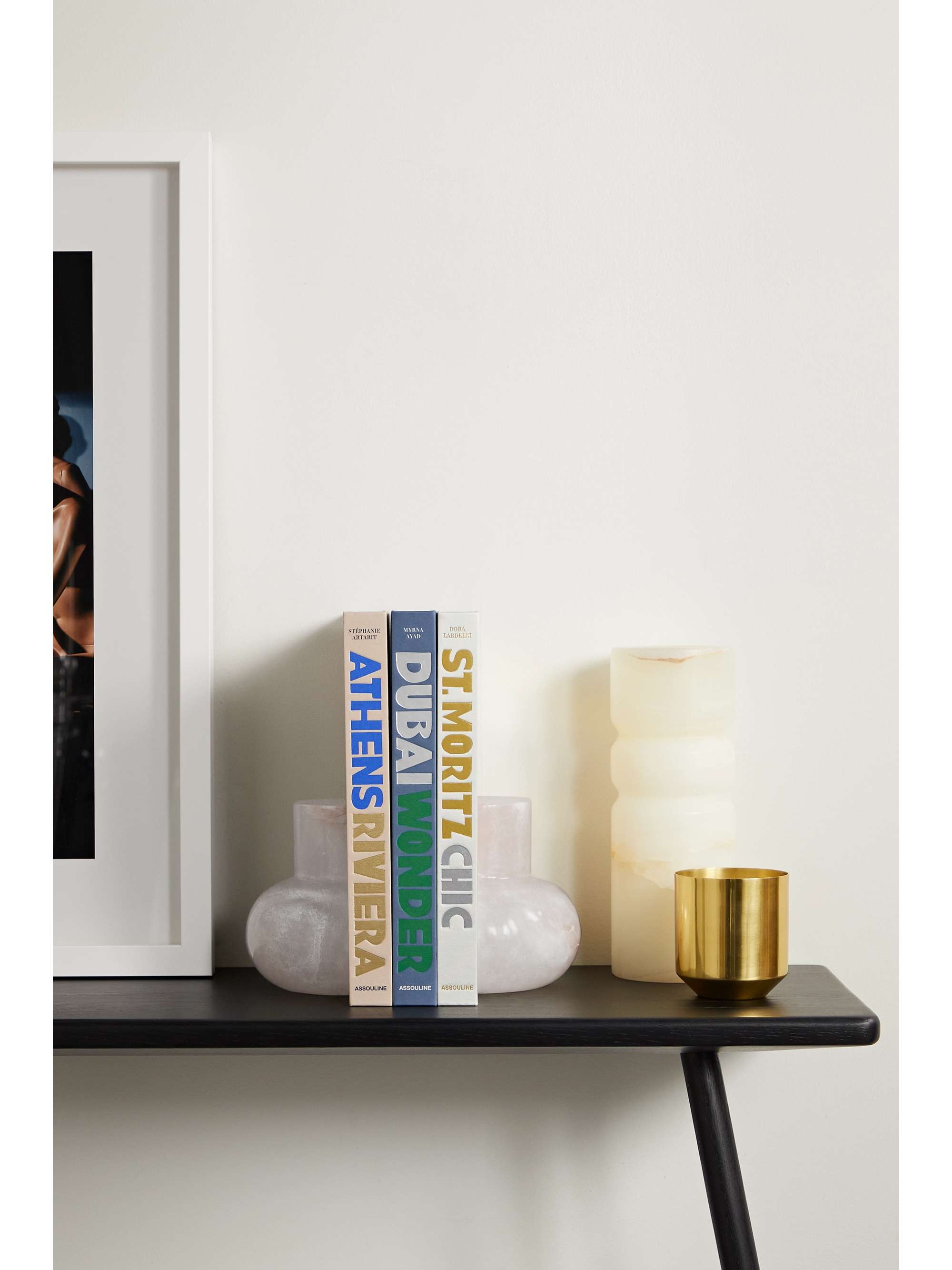 SOHO HOME Harling alabaster bookends | NET-A-PORTER