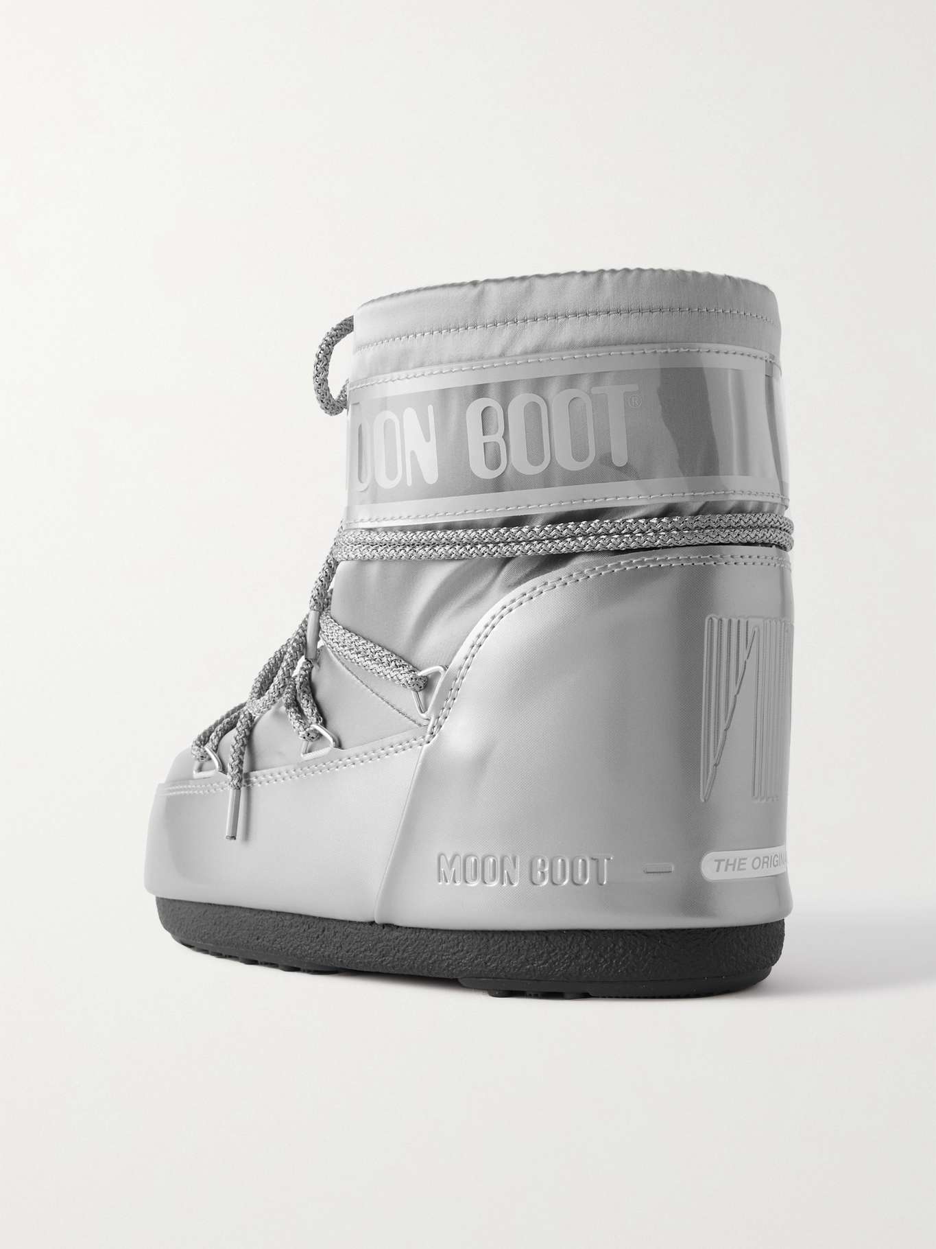 MOON BOOT Icon Low Glance shell and PVC snow boots | NET-A-PORTER