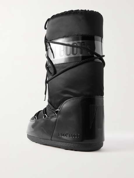 MOON BOOT Icon Glance shell and PVC snow boots | NET-A-PORTER