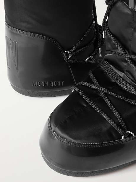 MOON BOOT Icon Glance shell and PVC snow boots | NET-A-PORTER