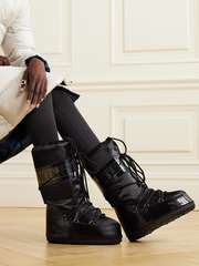 MOON BOOT Icon Glance shell and PVC snow boots | NET-A-PORTER
