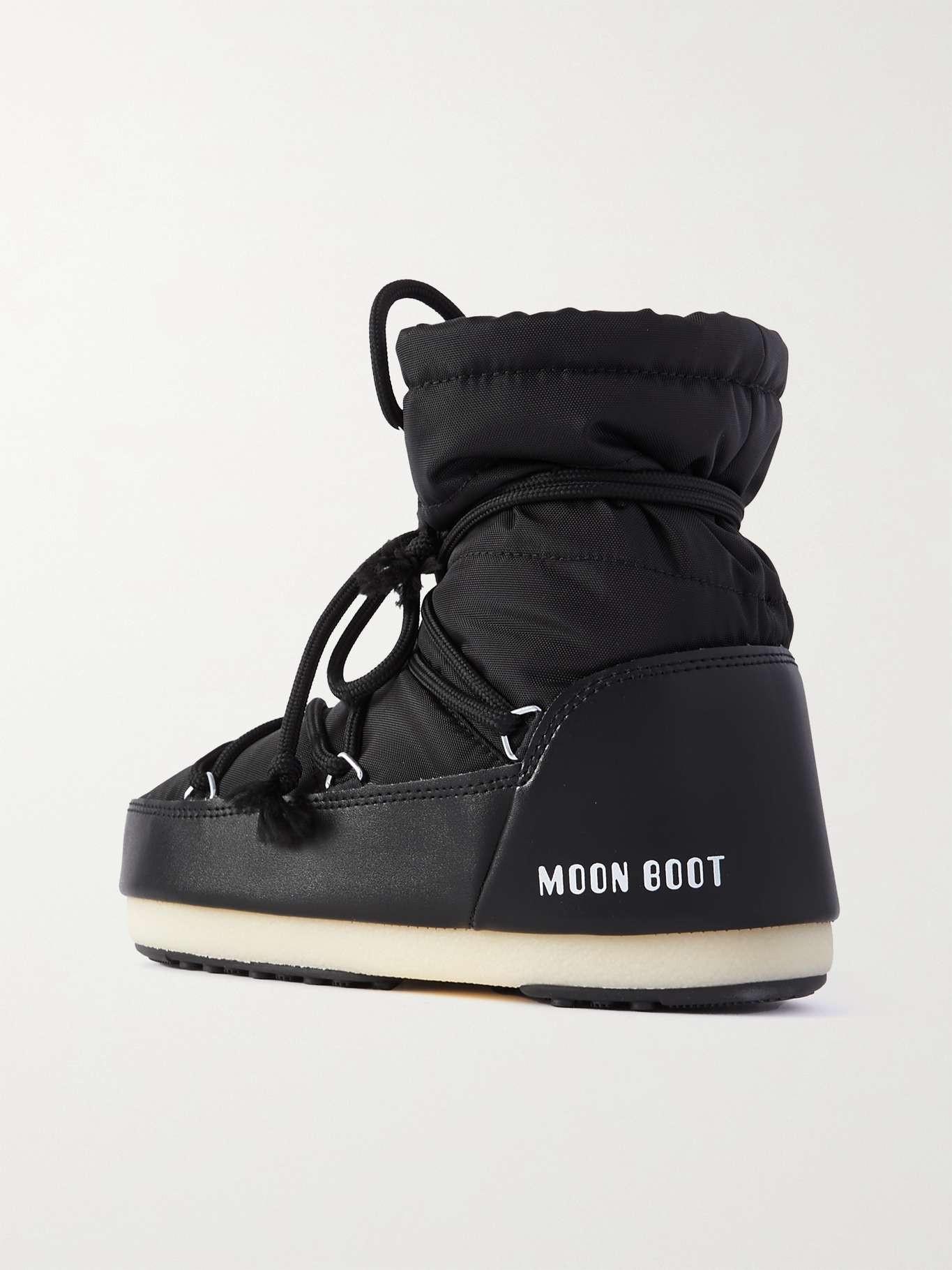 MOON BOOT Icon Light Low shell and faux leather snow boots | NET-A-PORTER