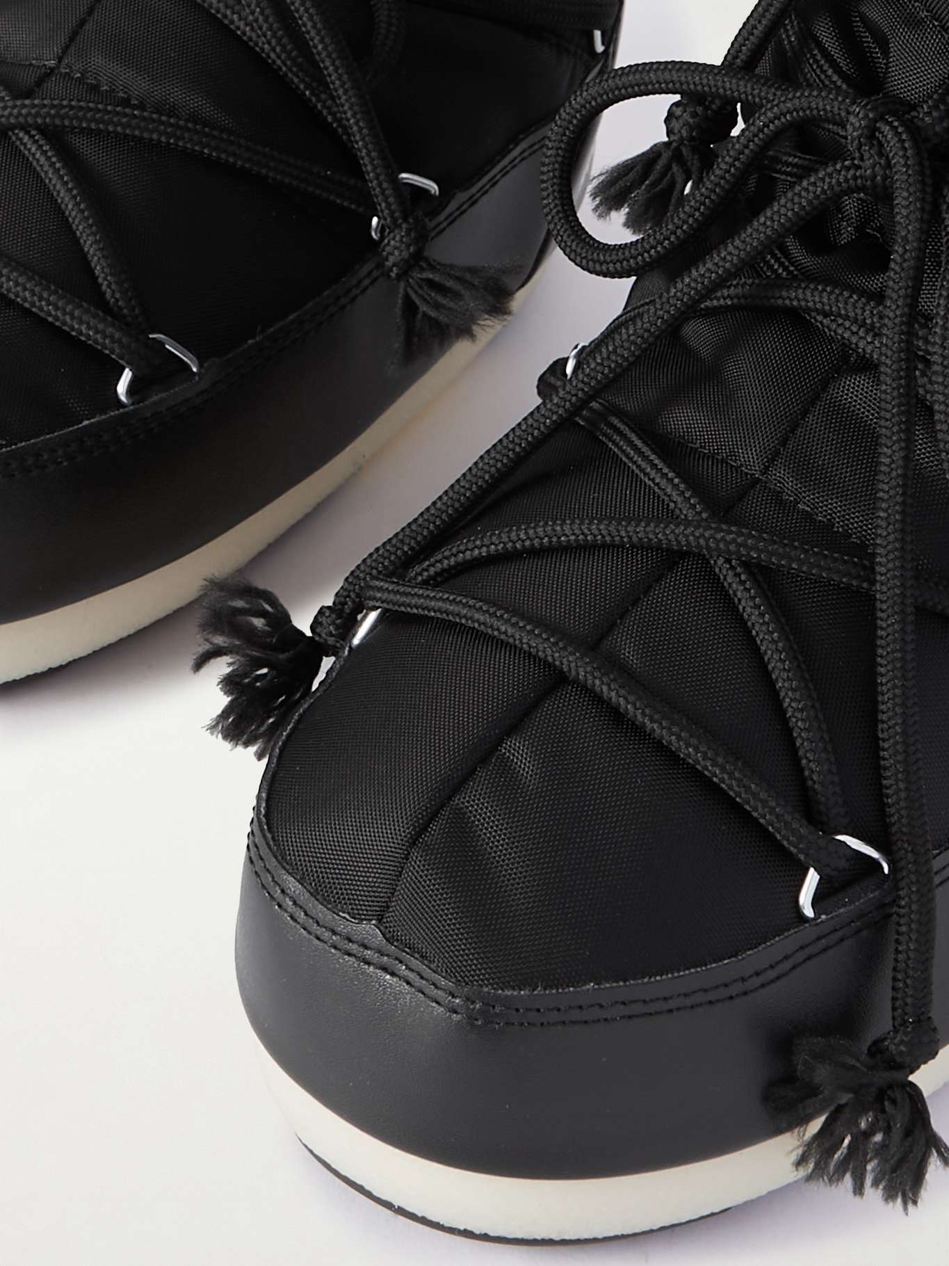 MOON BOOT Icon Light Low shell and faux leather snow boots | NET-A-PORTER