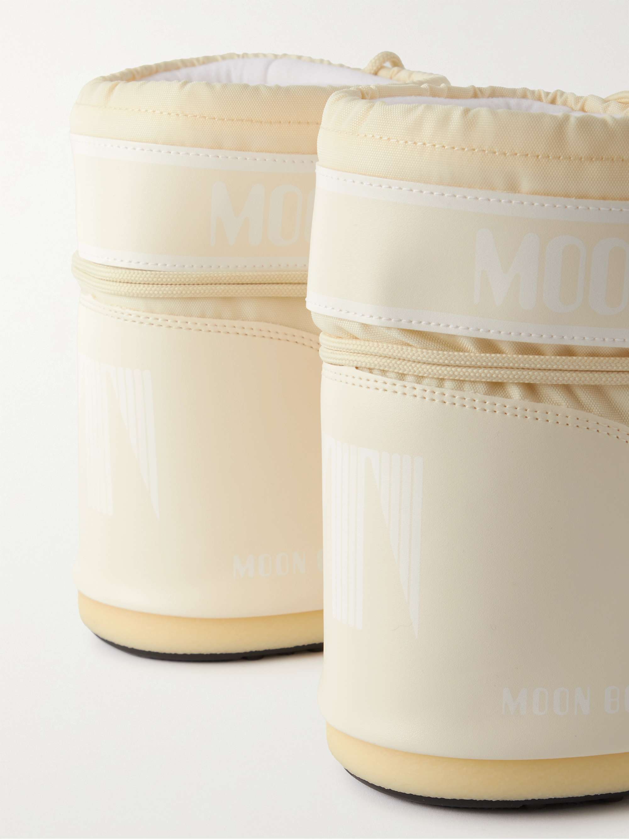 MOON BOOT Icon Low shell and faux leather snow boots | NET-A-PORTER