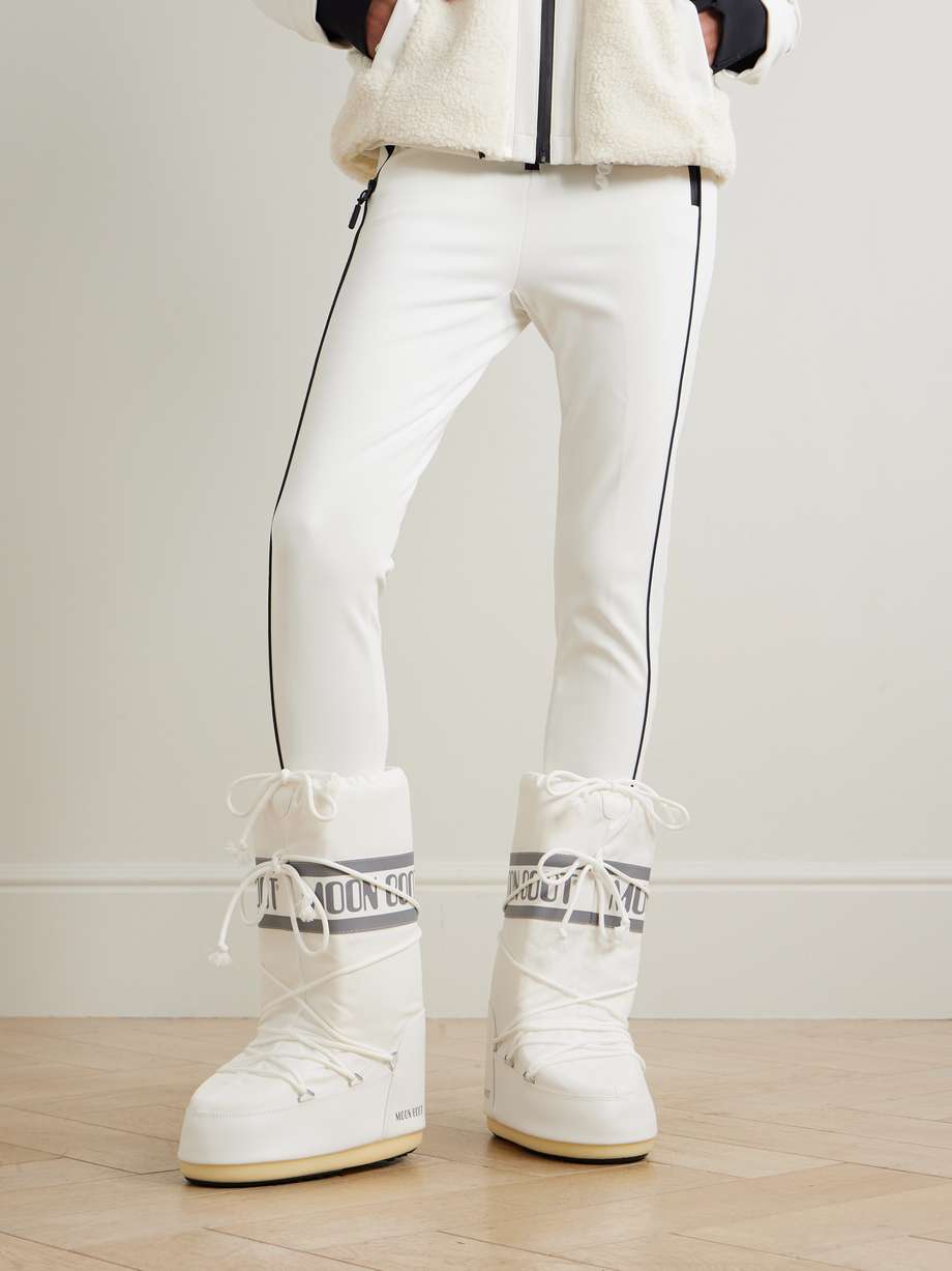 MOON BOOT Icon shell and faux leather snow boots | NET-A-PORTER