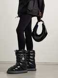 MONCLER Gaia quilted shell boots | NET-A-PORTER