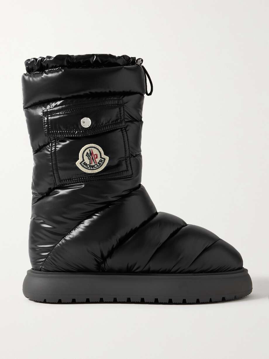 MONCLER Gaia quilted shell boots | NET-A-PORTER