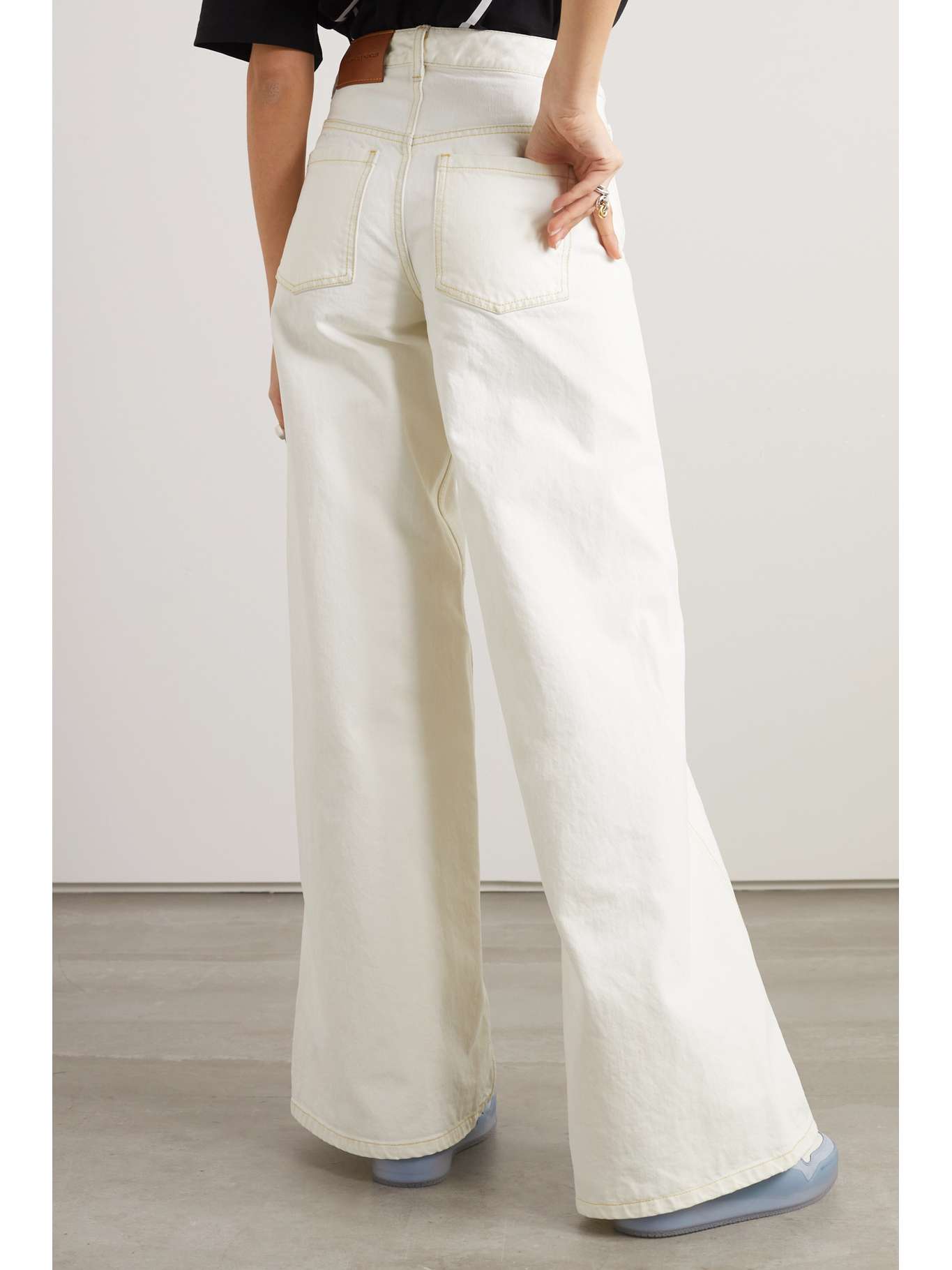 MONCLER GENIUS + Alicia Keys high-rise wide-leg jeans | NET-A-PORTER