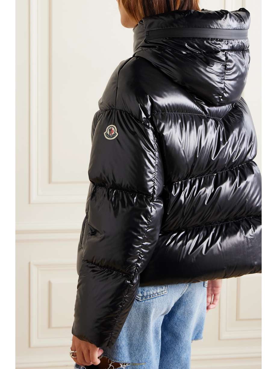 MONCLER Huppe appliquéd quilted padded hooded shell down jacket | NET-A ...