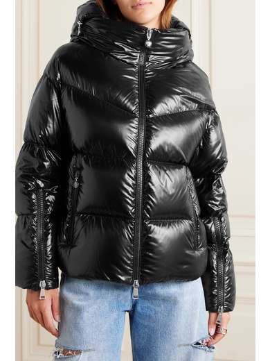MONCLER Huppe appliquéd quilted padded hooded shell down jacket | NET-A ...