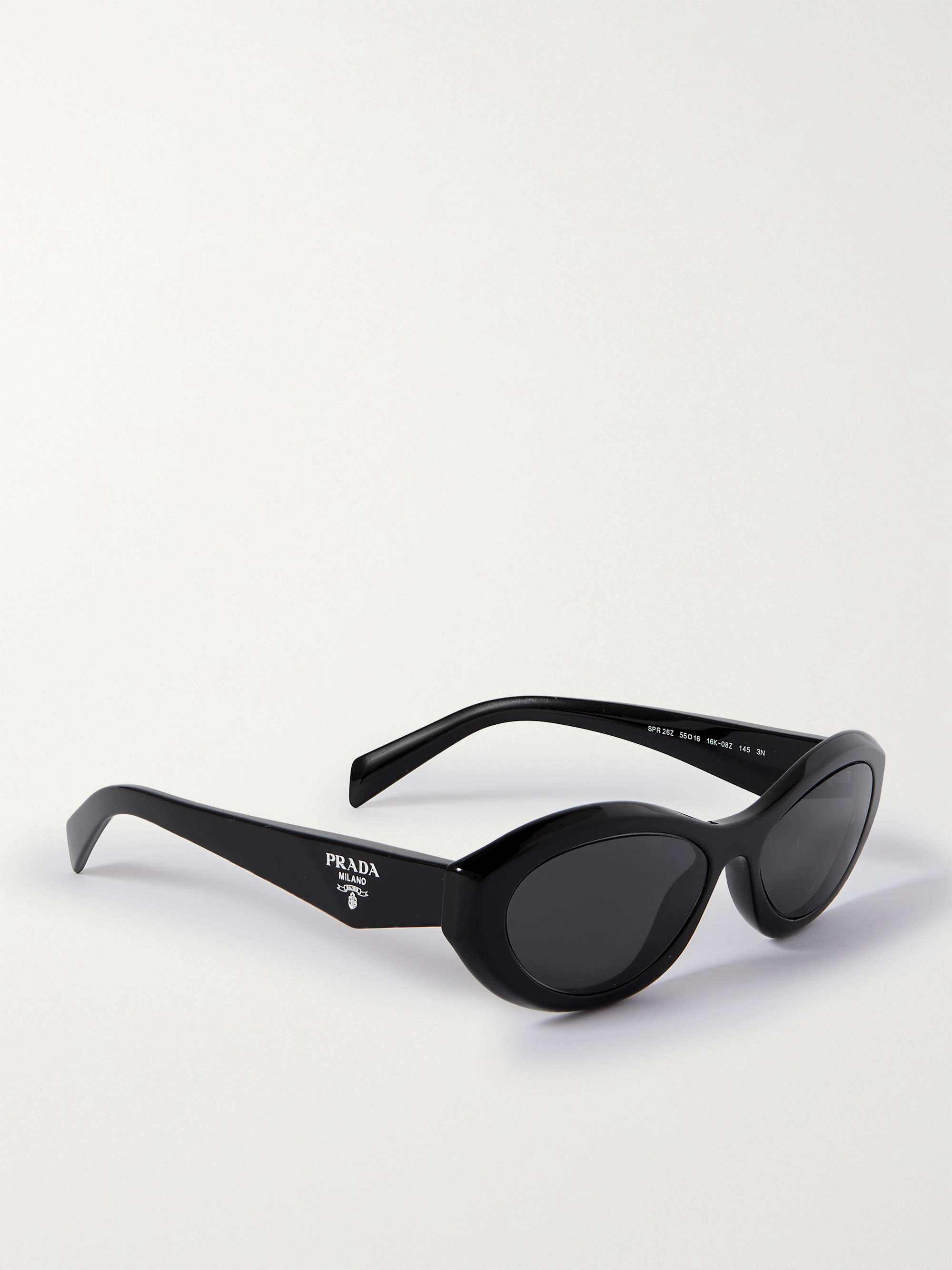 PRADA EYEWEAR Oval-frame acetate sunglasses | NET-A-PORTER