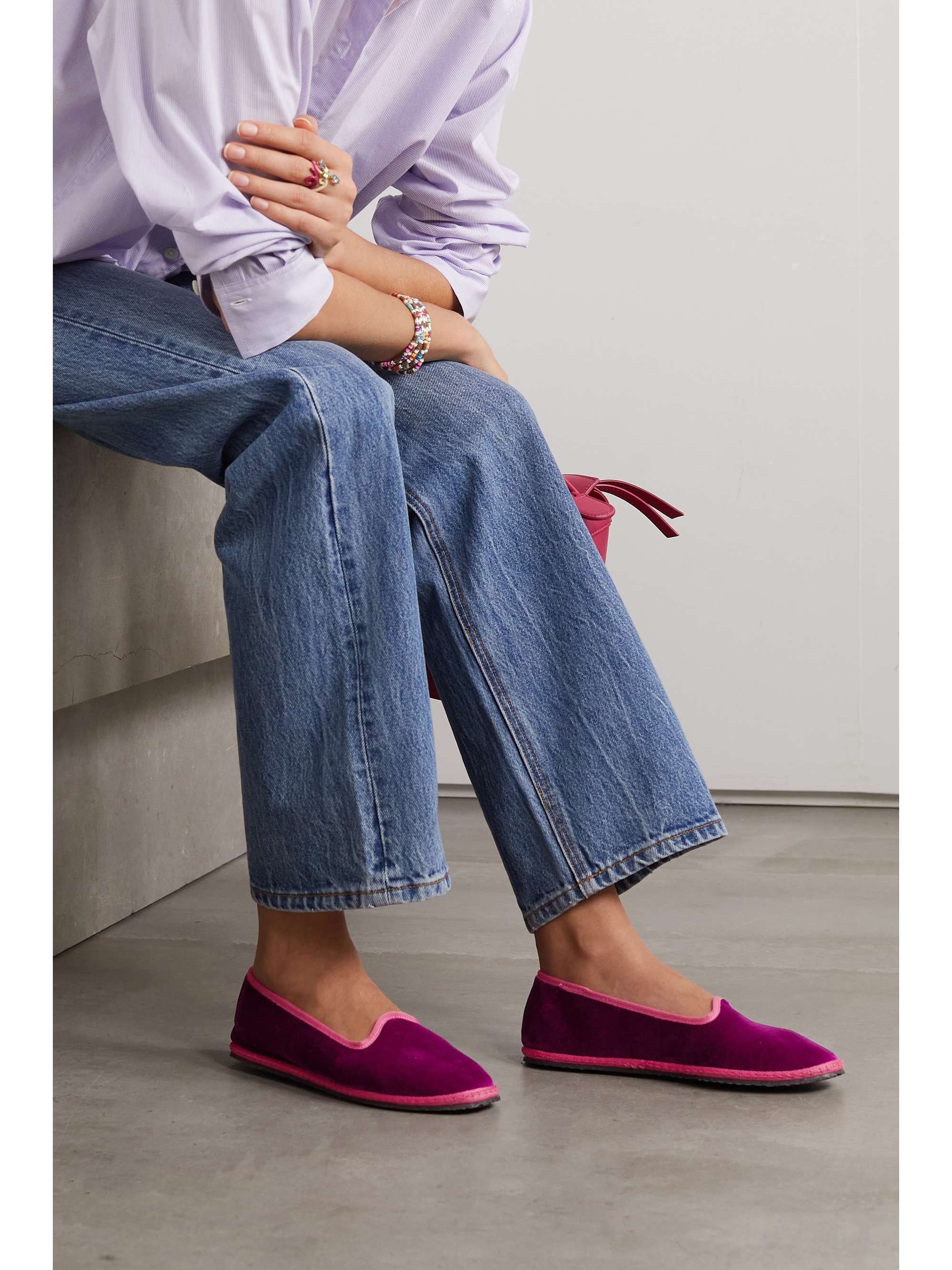 VIBI VENEZIA Velvet slippers | NET-A-PORTER