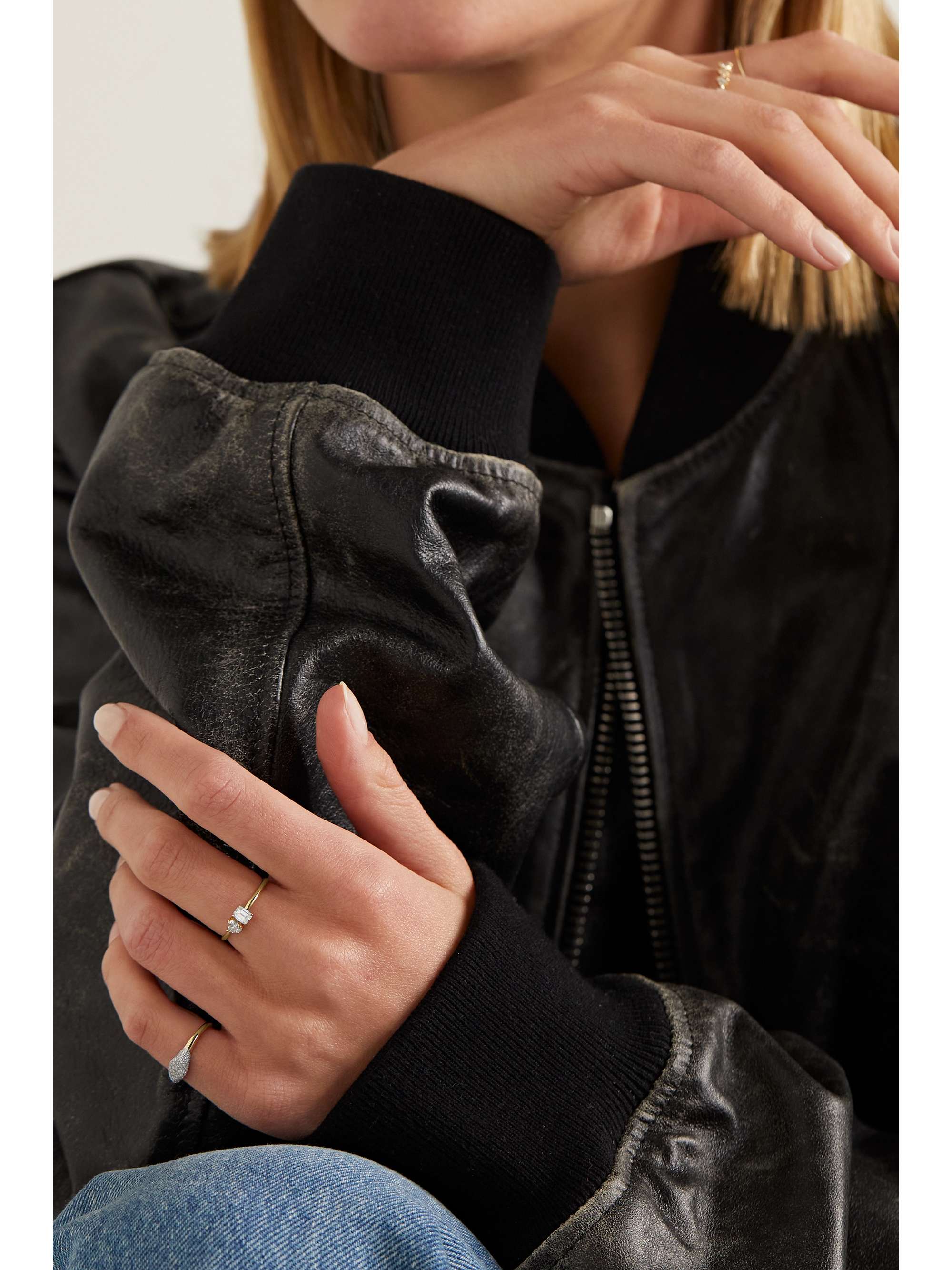 STONE AND STRAND Gala 14-karat gold laboratory-grown diamond ring | NET ...