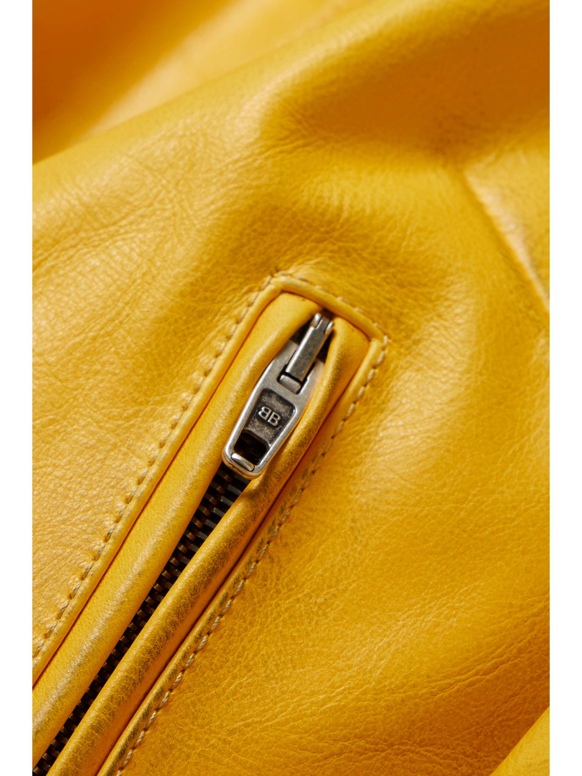 BALENCIAGA Cropped distressed leather jacket | NET-A-PORTER