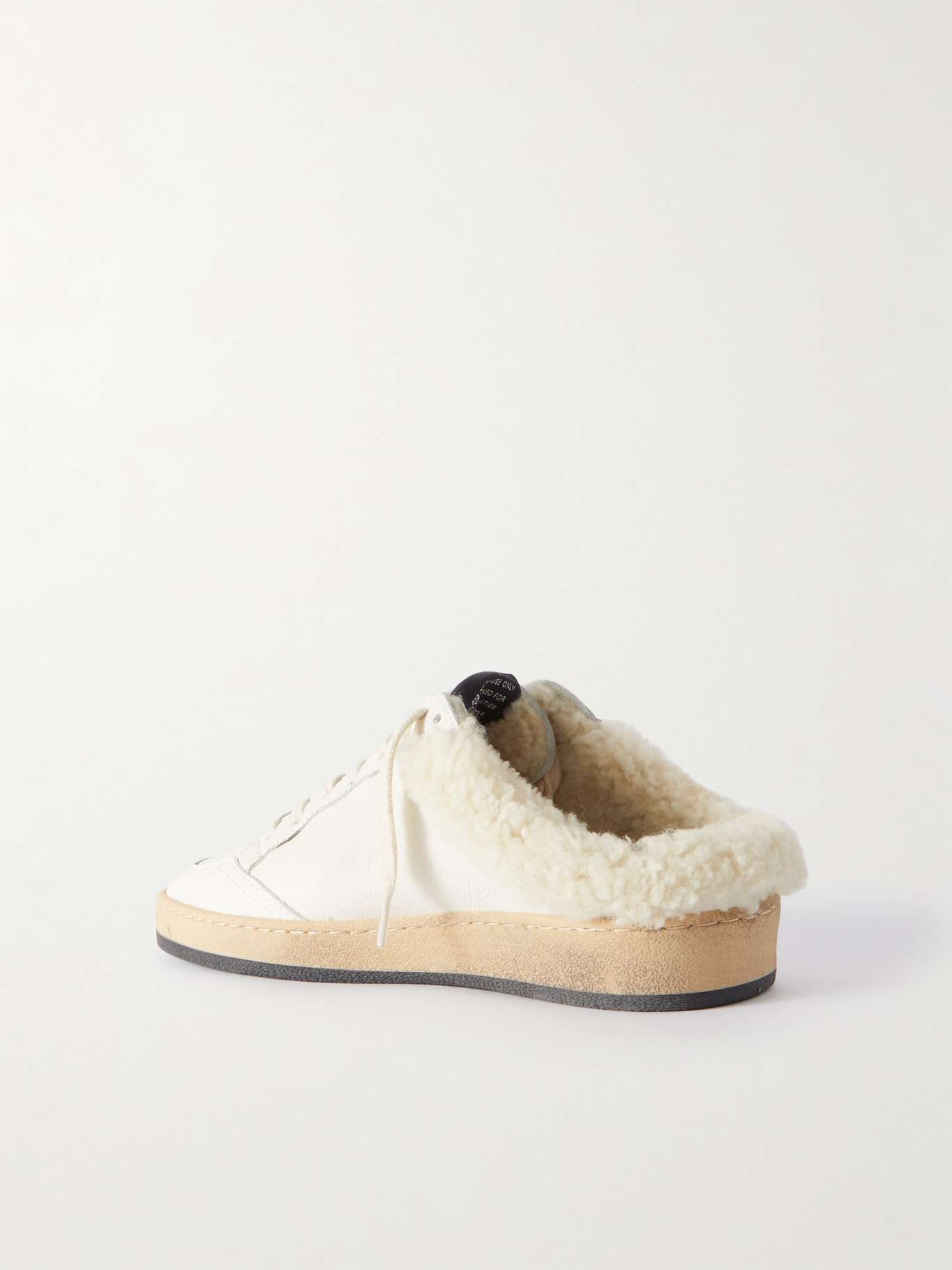 GOLDEN GOOSE Ball Star Sabot shearling-lined leather slip-on sneakers ...
