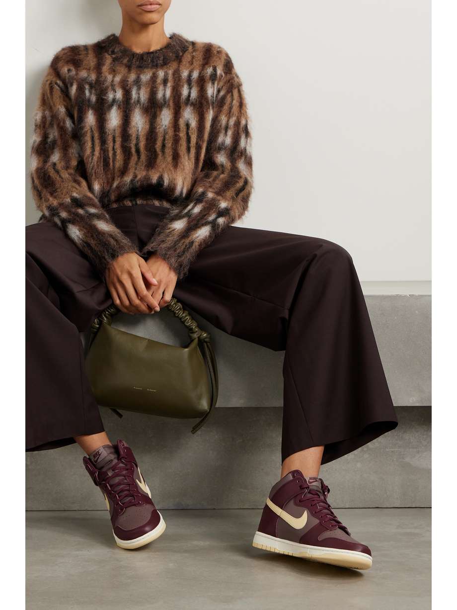 NIKE Dunk High leather sneakers | NET-A-PORTER