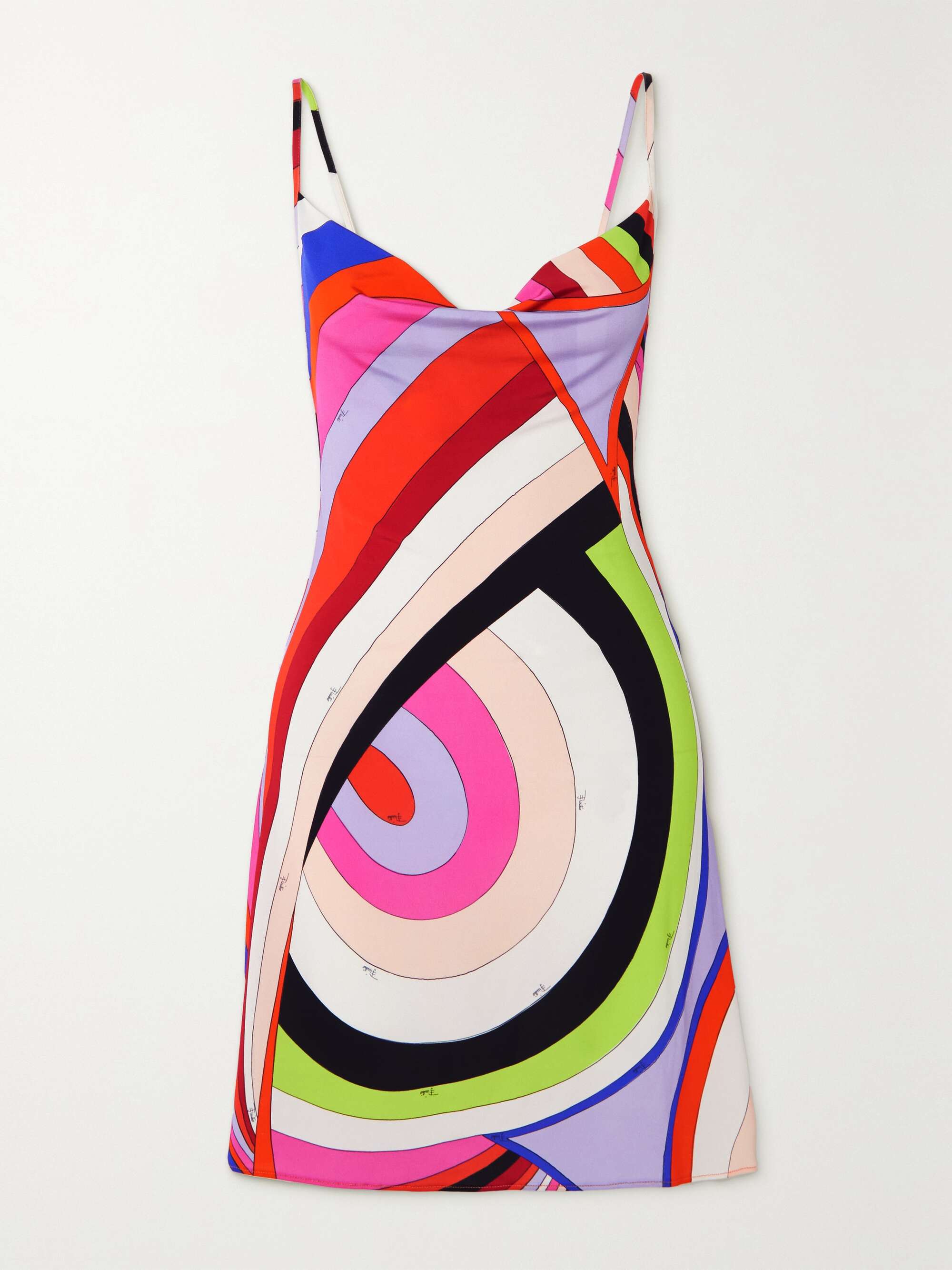 PUCCI Iride printed glossed-jersey mini dress | NET-A-PORTER