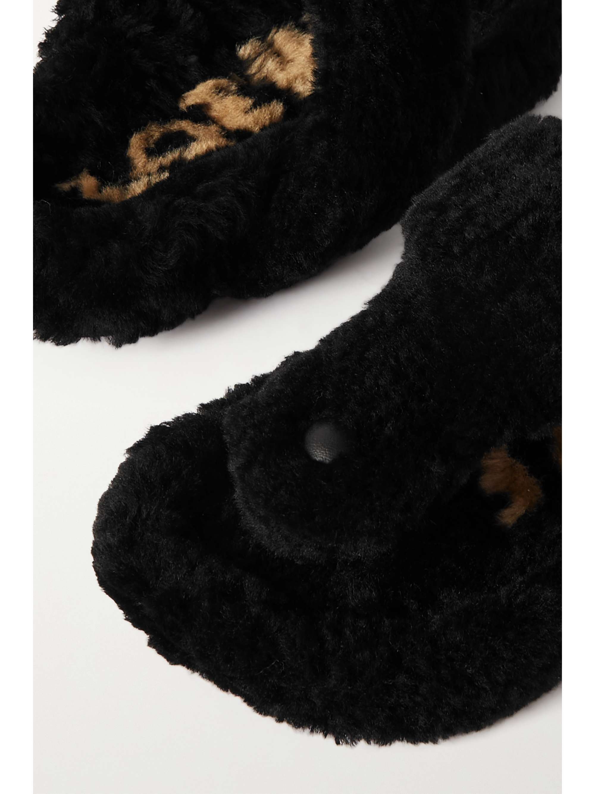 LOEWE Shearling sandals | NET-A-PORTER