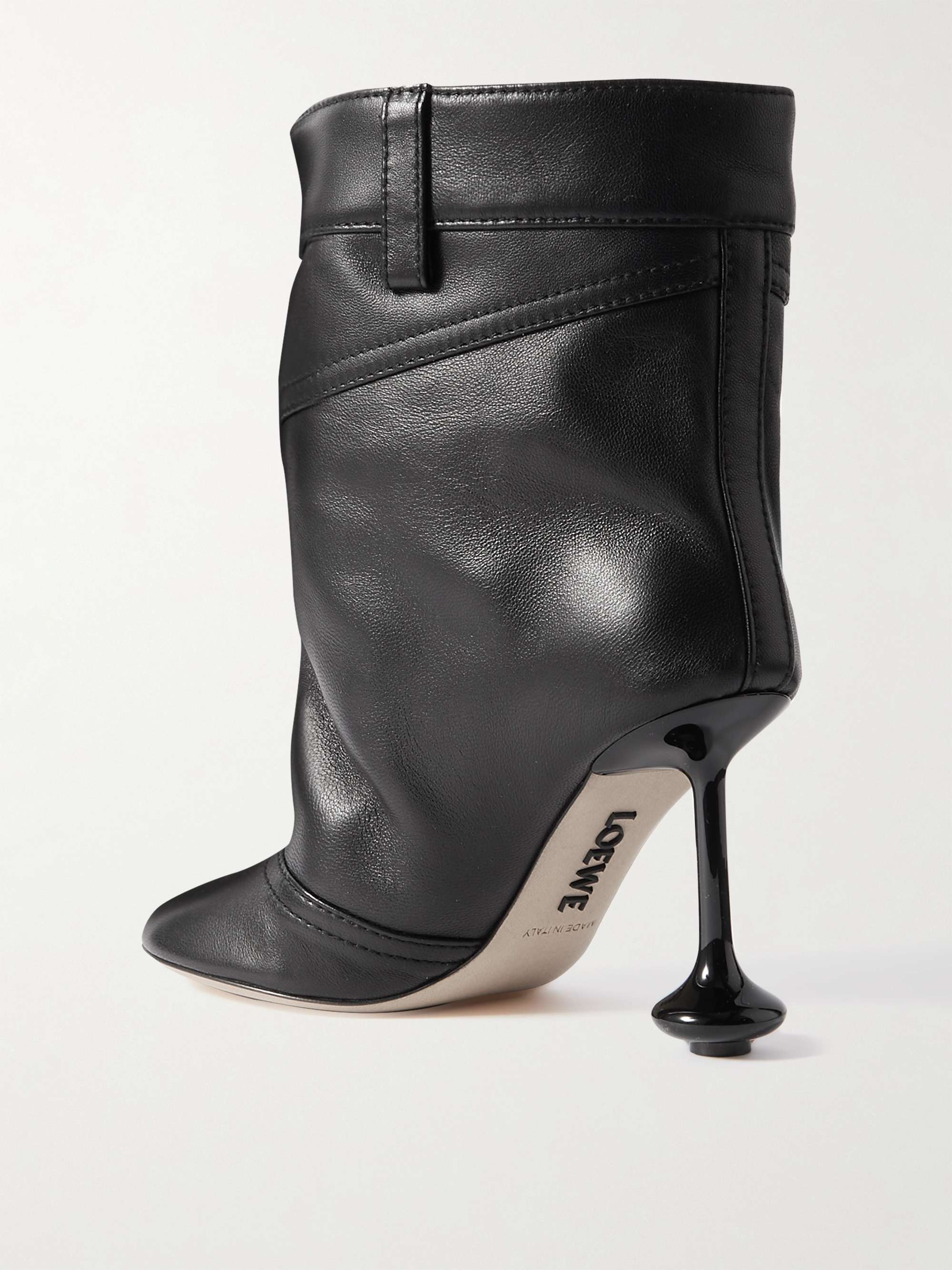 LOEWE Toy paneled leather ankle boots | NET-A-PORTER